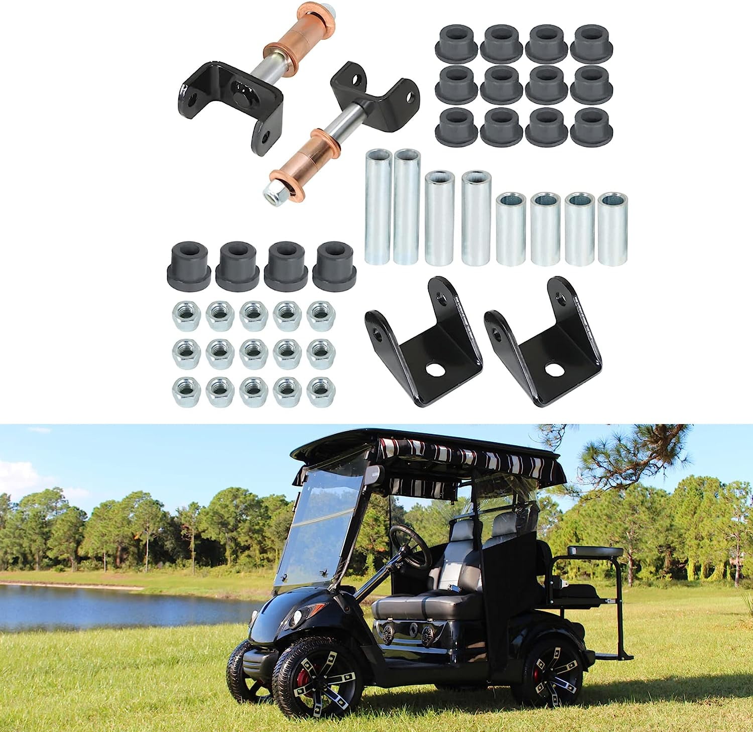 SEBLAFF Golf Cart Front End Repair Kit Replacement for Club Car Golf ...