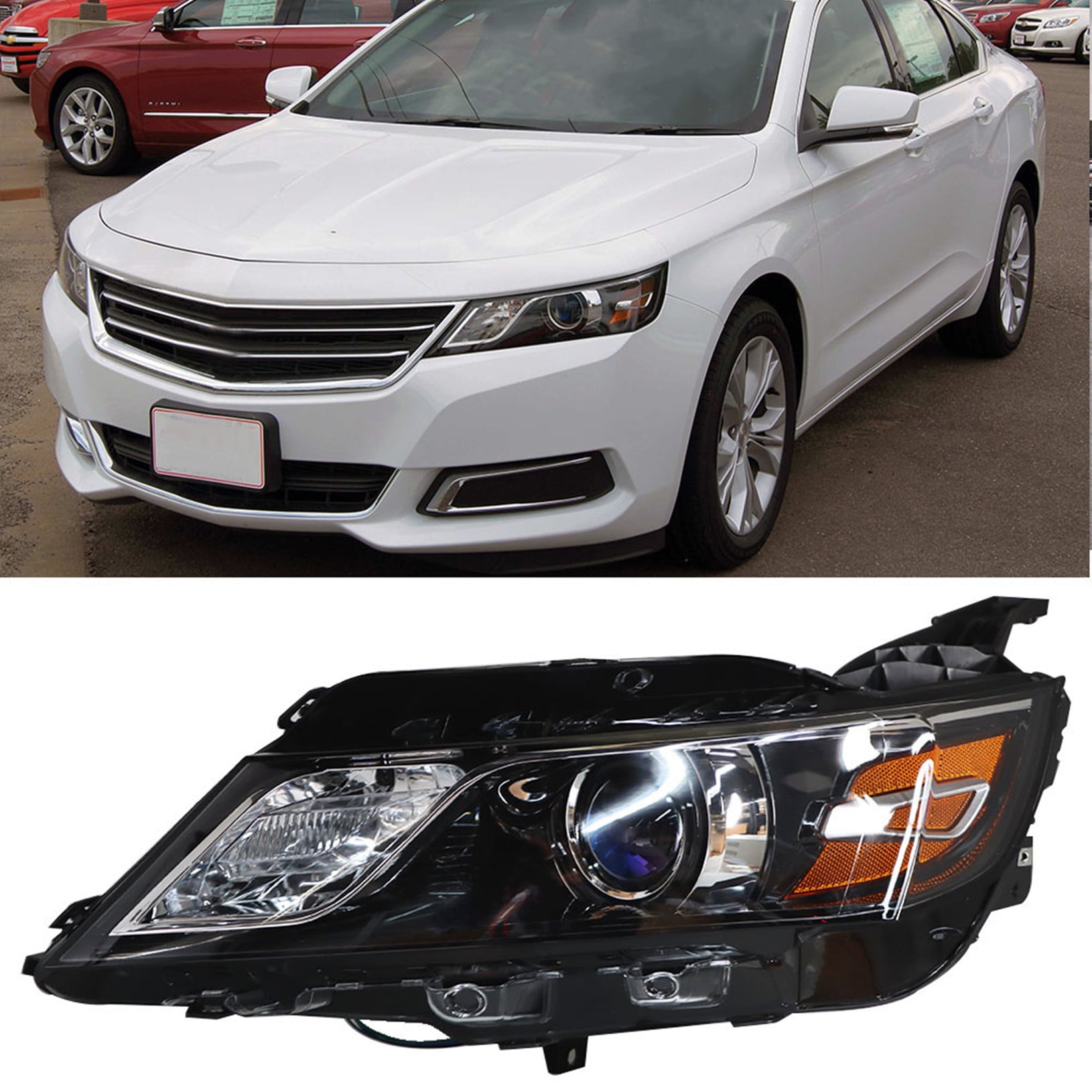 SEBLAFF Headlight Assembly Replacement for Chevrolet Impala 2015 2016 ...