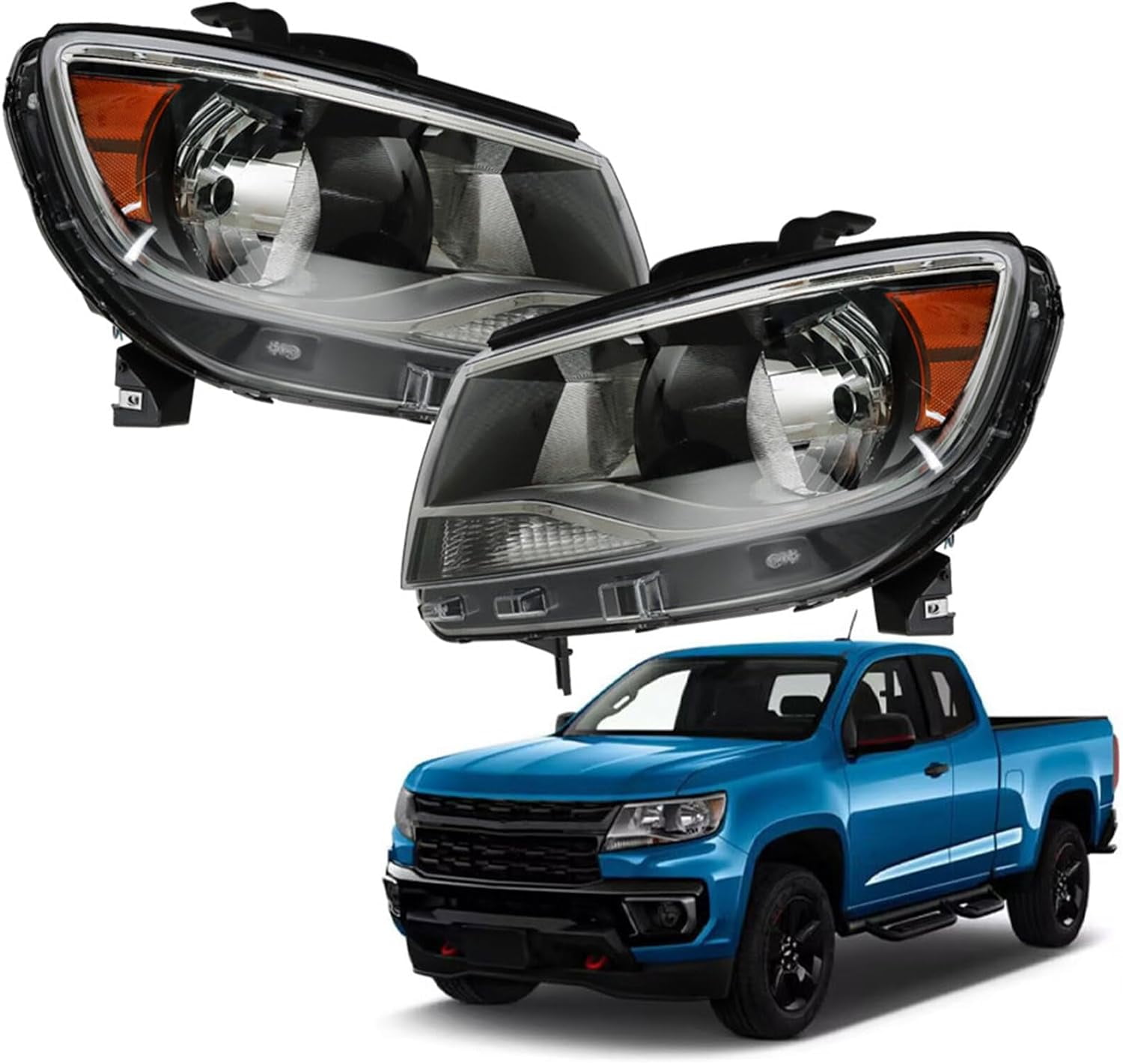 SEBLAFF Headlight Assembly Replacement for Chevy Colorado 2015-2022 Factory Headlights Pair Set ...