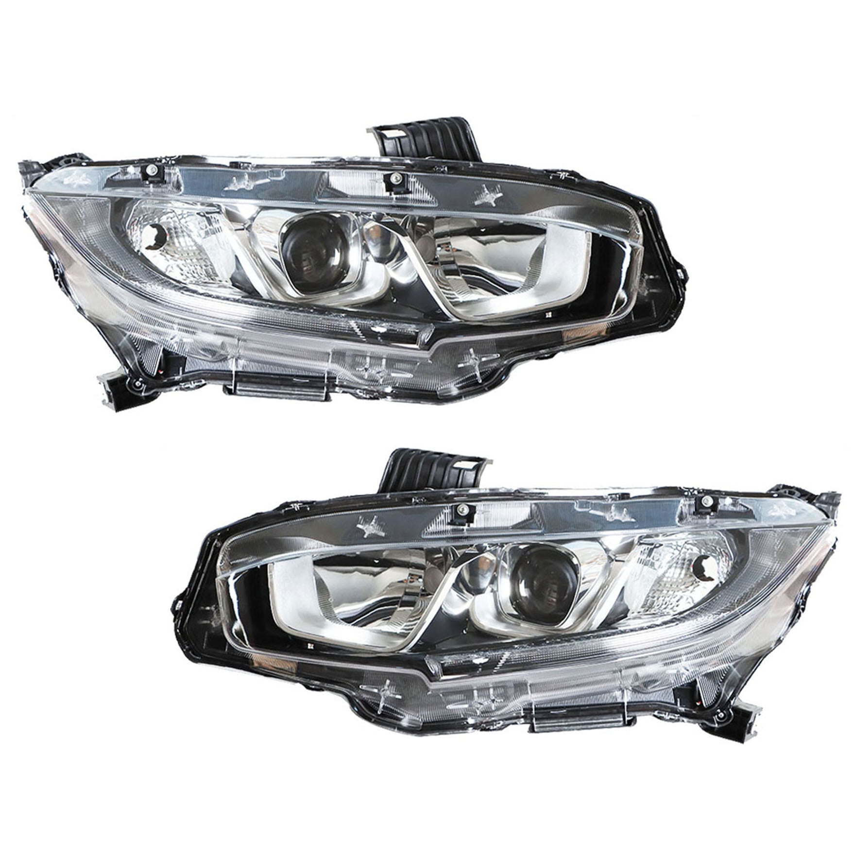 SEBLAFF Headlights Headlamp Replacement for 2016 2017 2018 Honda Civic ...