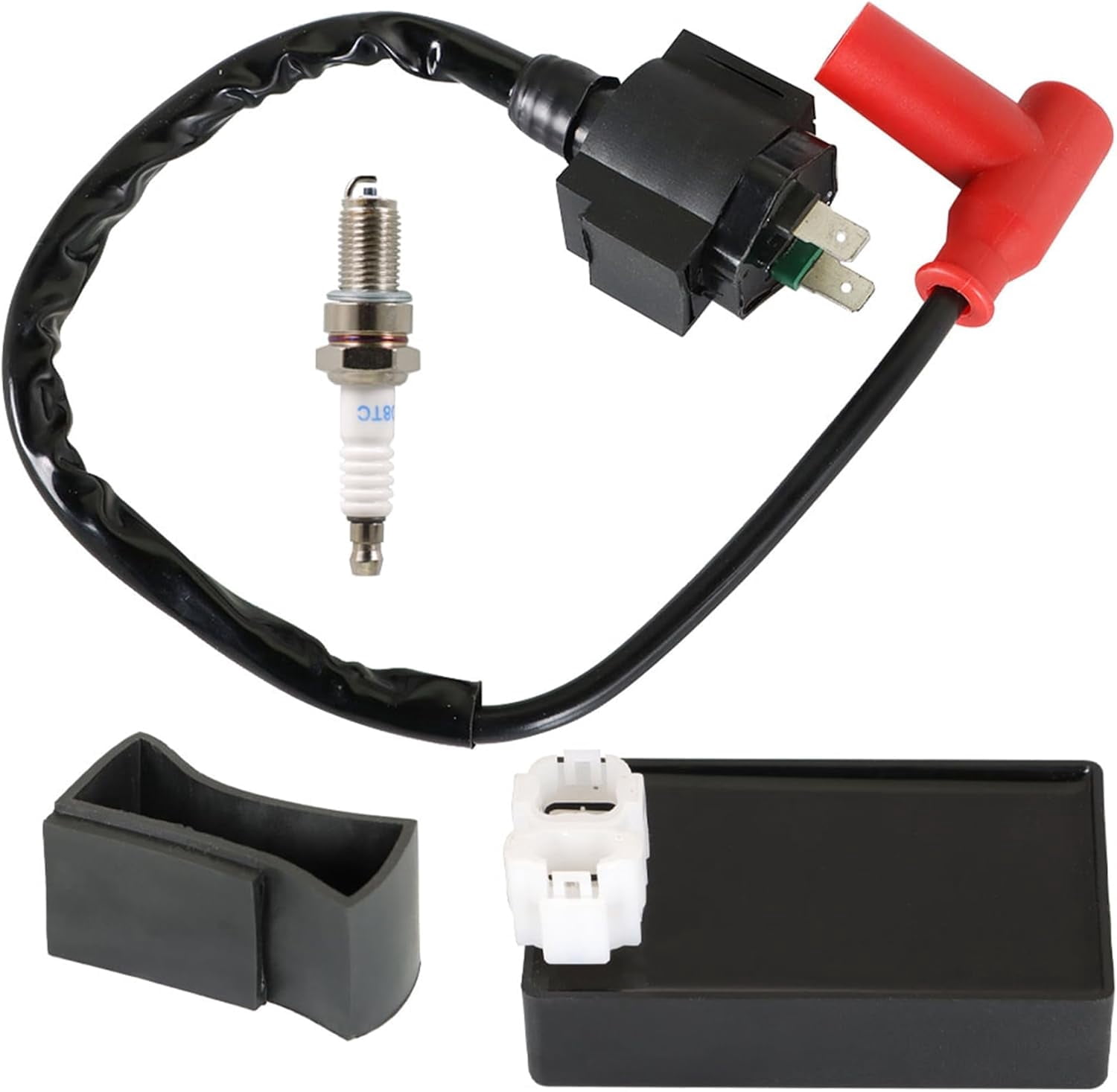 Seblaff Ignition Coil Cdi Box Spark Plug Replacement For Honda Foreman