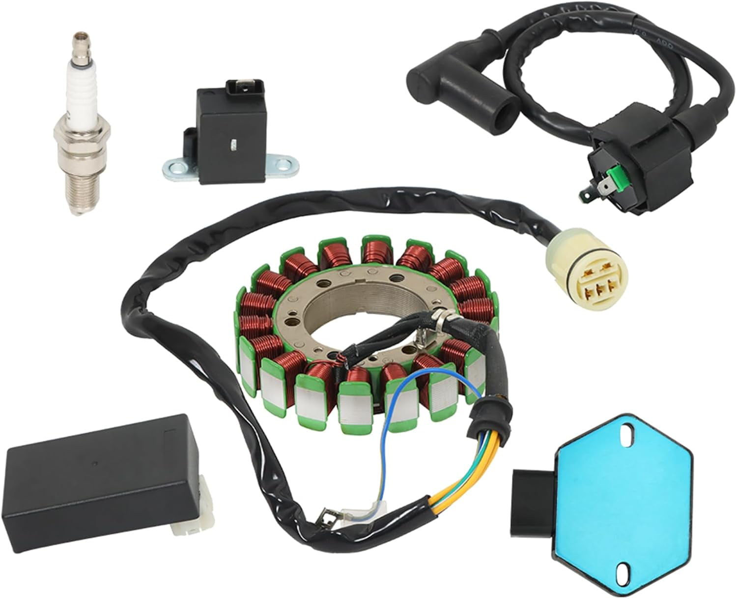 SEBLAFF Ignition Coil CDI Stator Regulator Replacement for 31120-HM7 ...