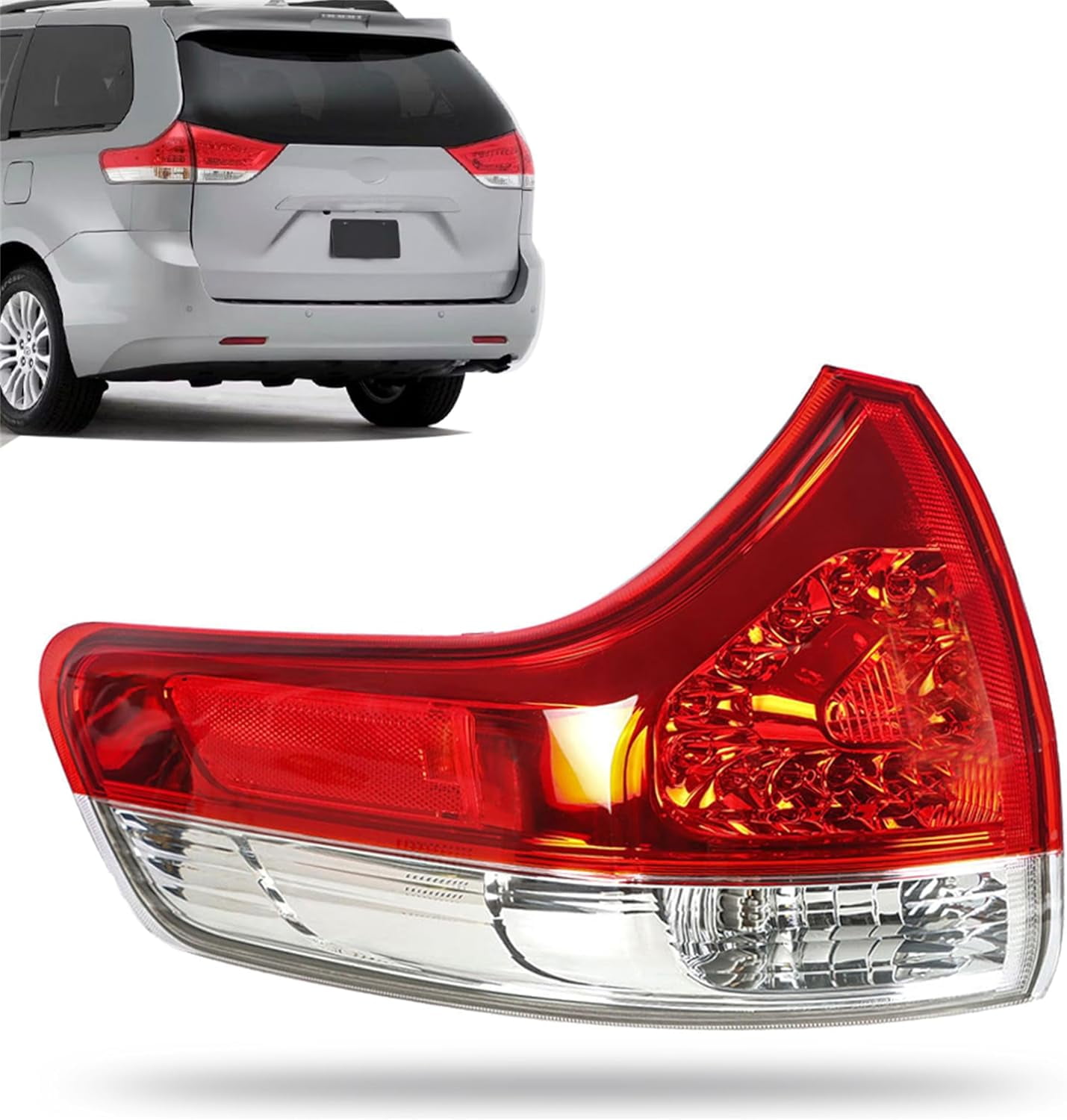 SEBLAFF LH Left Driver Side Outer Tail Light Replacement for Toyota ...