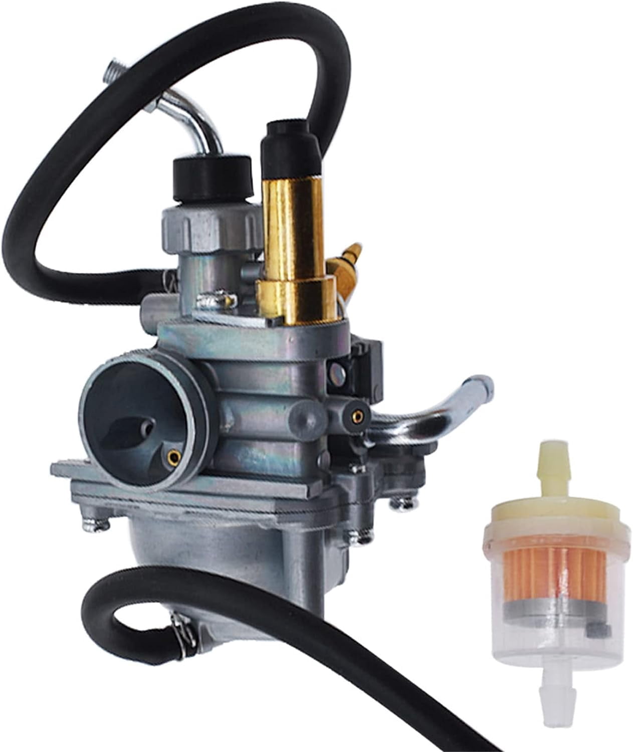 SEBLAFF Motorcycle 50cc Carburetor Carb with Fuel Filter Replacement ...