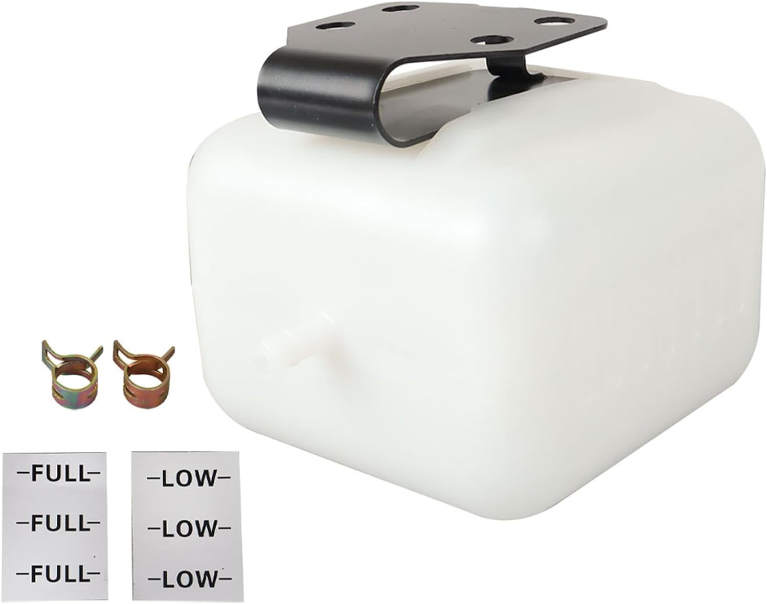 SEBLAFF Overflow Coolant Bottle with Bracket Excavator Coolant Reservoirs Replacement for Kubota ...