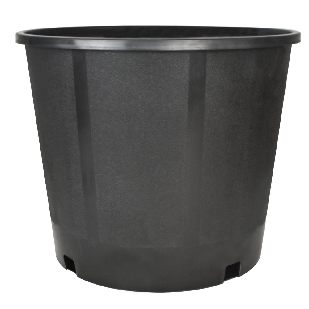 SEBLAFF Premium Black Plastic Nursery Plant Container Garden Planter ...