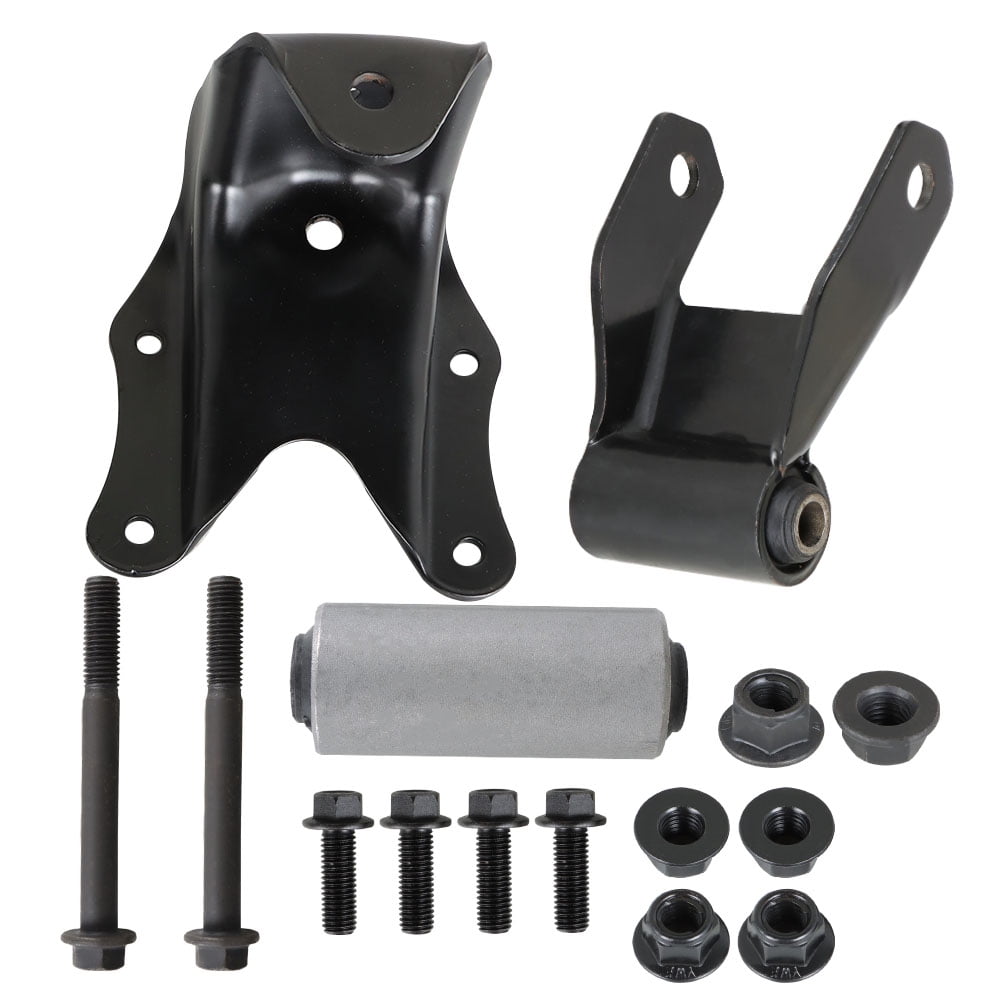 SEBLAFF Rear Leaf Spring Shackle Bracket Hanger Kit Replacement for ...