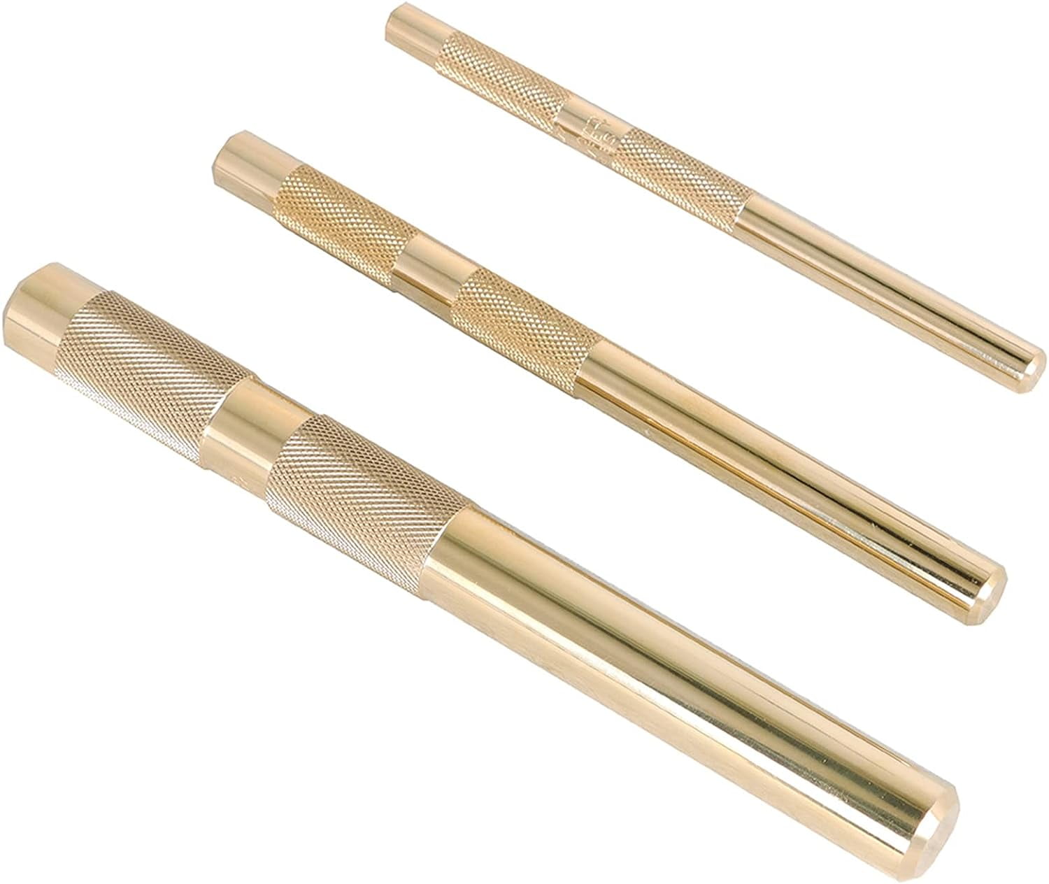 SEBLAFF Set of 3 Brass Drift Punch Set 3/8