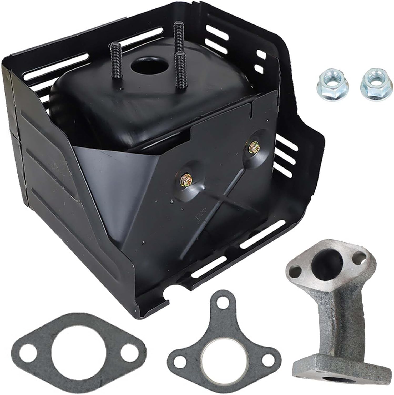 SEBLAFF Silencer Assembly Kit 18310-ZE2-W61 Replacement for Honda GX340 GX390 GX370 13HP Engine ...