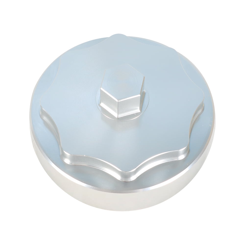SEBLAFF Silver Billet Aluminum Fuel Filter Canister Housing Cover Cap ...