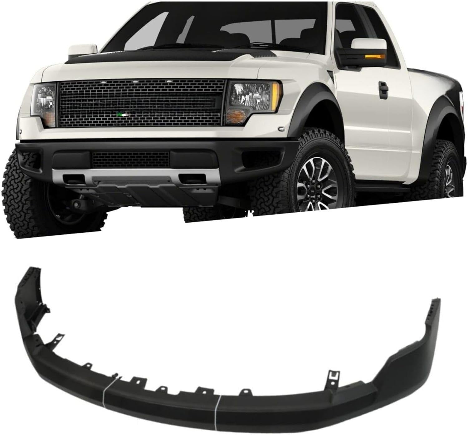 SEBLAFF Surface Texture Front Upper Bumper Cover Replacement for F-150 ...