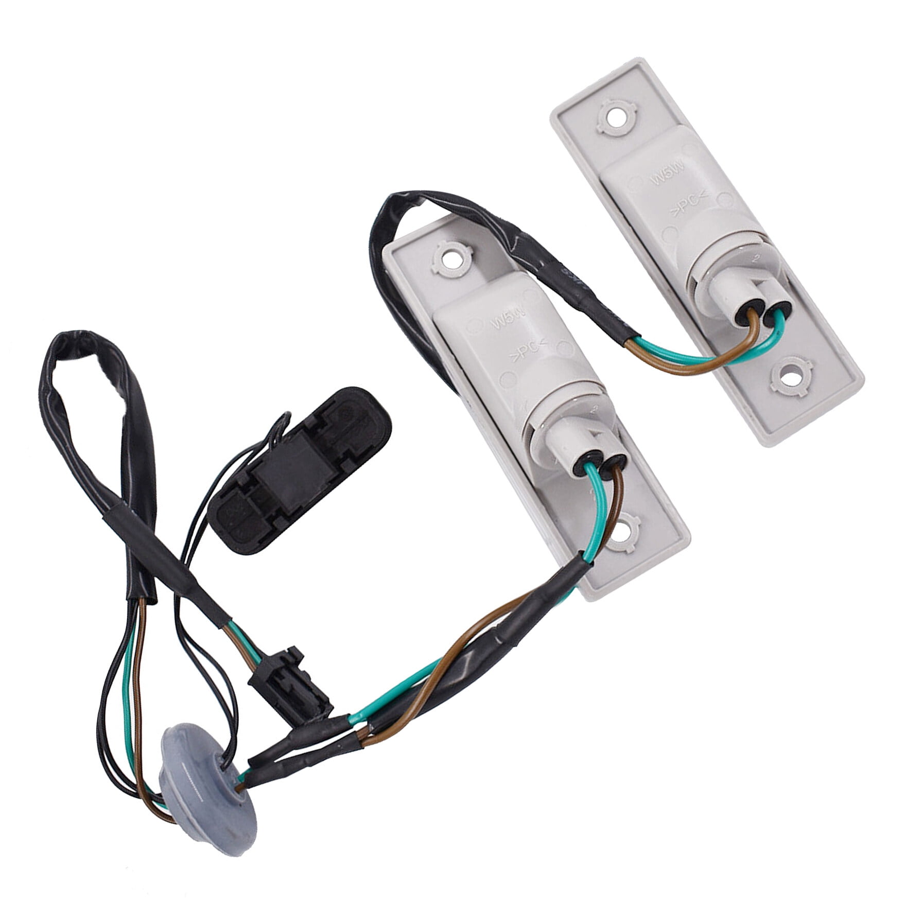 SEBLAFF Trunk Release Switch Button Assembly with License Plate Lamp ...