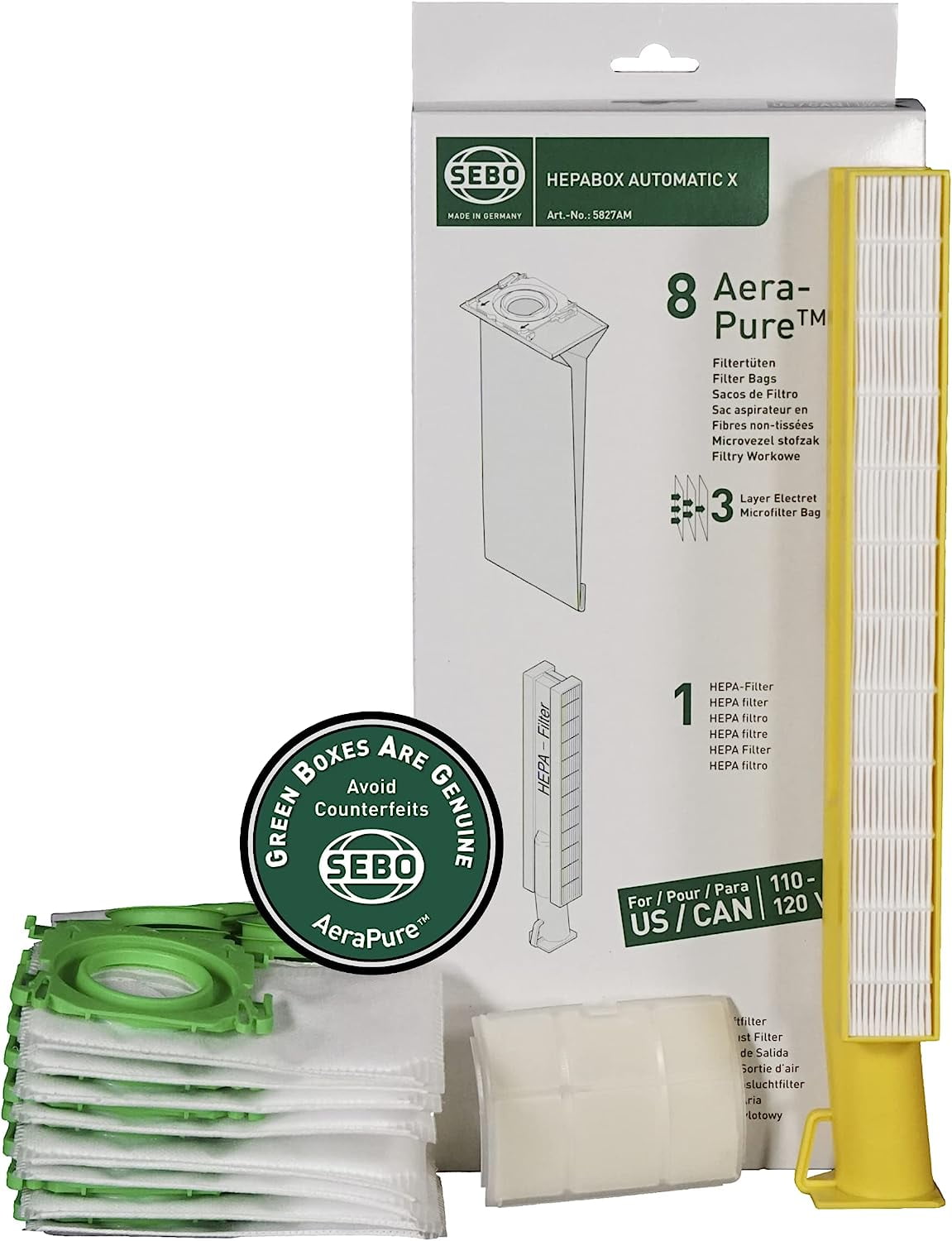 SEBO Automatic X HEPA Service Box 5827AM - Walmart.com