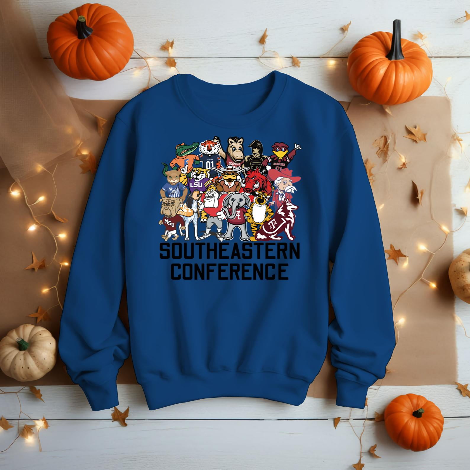 SEC Conference Football Mascots Shirt Collegiate Sports Graphic Gift ...