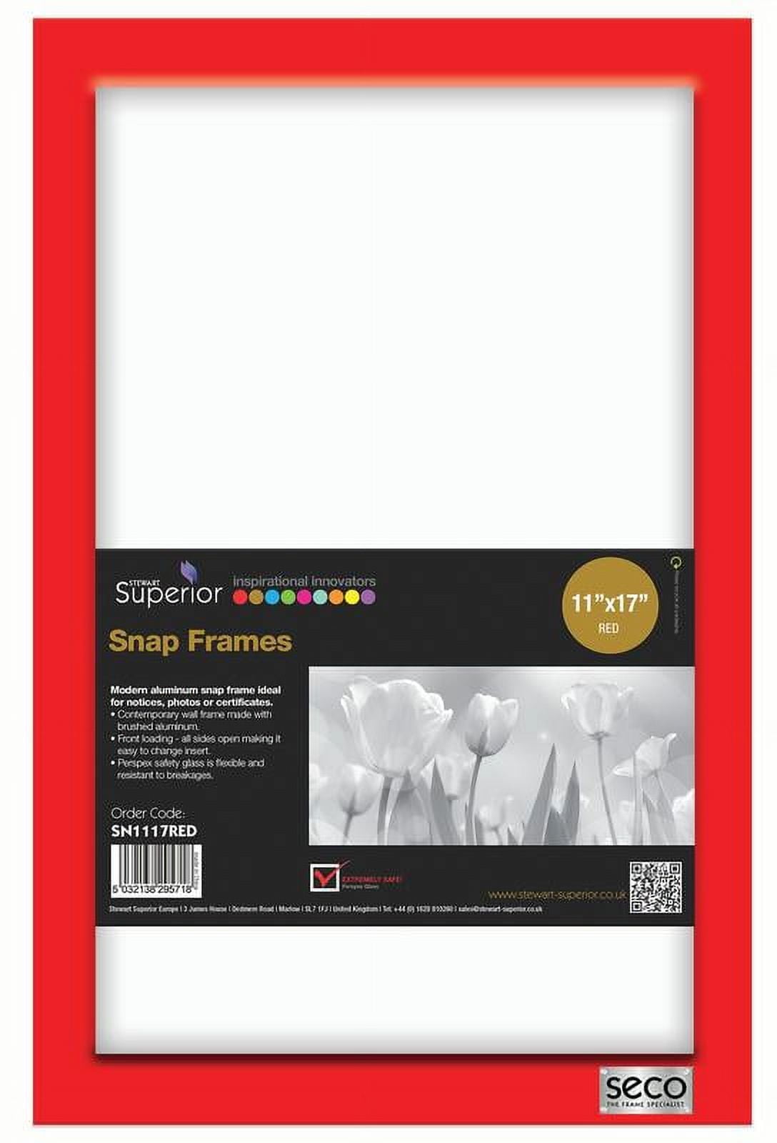 SECO Snap Frame, 11x17, Red, SN1117Red - Walmart.com