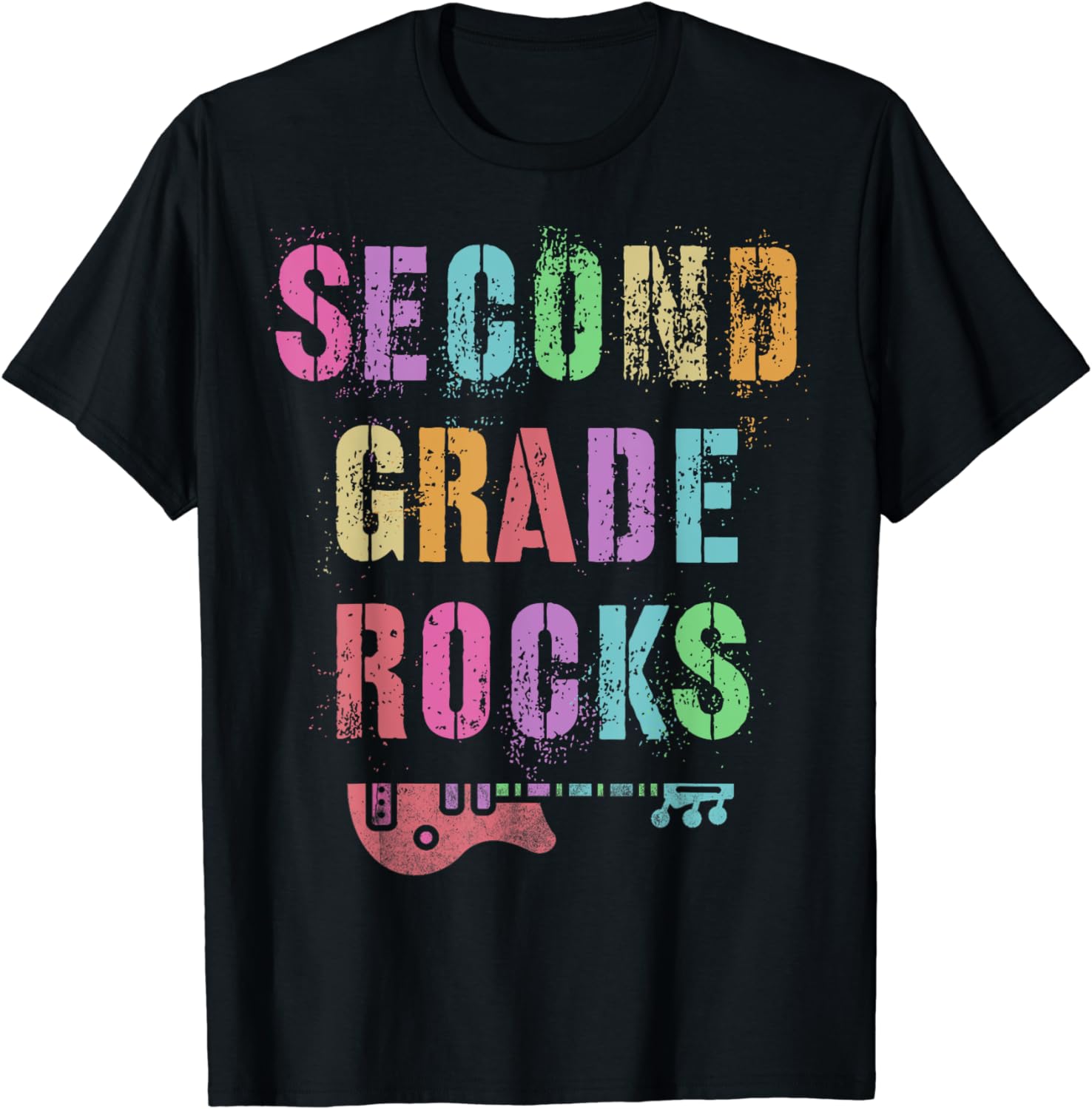 SECOND GRADE ROCKS Teacher Ready To Team 2nd Grader Rockstar T-Shirt ...