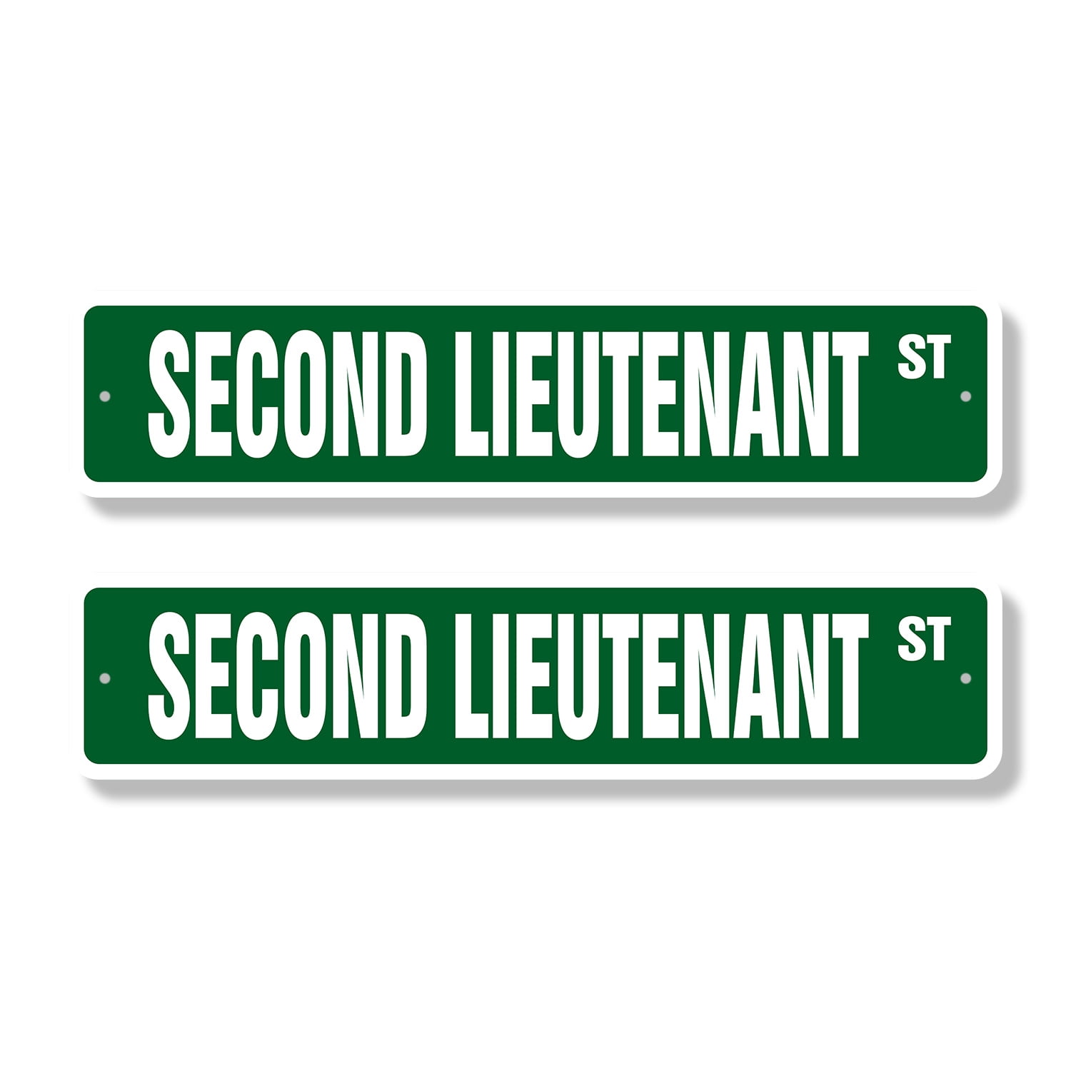SECOND LIEUTENANT Classic Street Sign (2 Pack) US Army 2nd Lt soldier ...