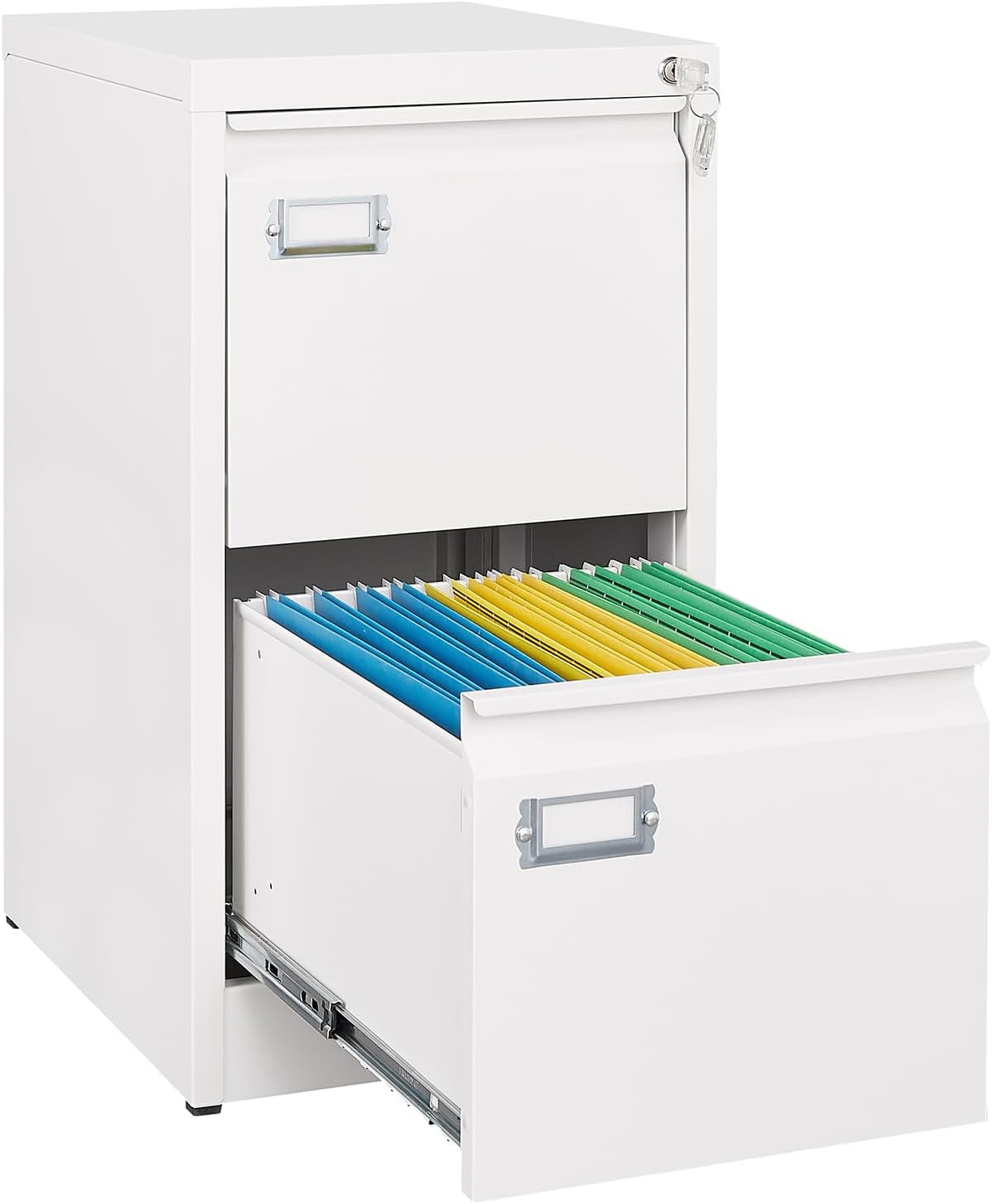 SECONDPEAK File Cabinet with Lock,Narrow Vertical Filing Cabinet,Under ...