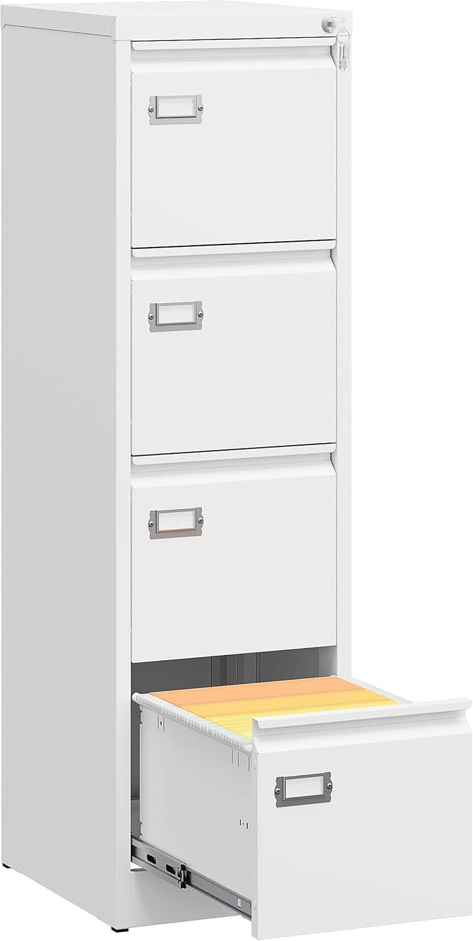 SECONDPEAK File Cabinet with Lock,Narrow Vertical Filing Cabinet,Under ...