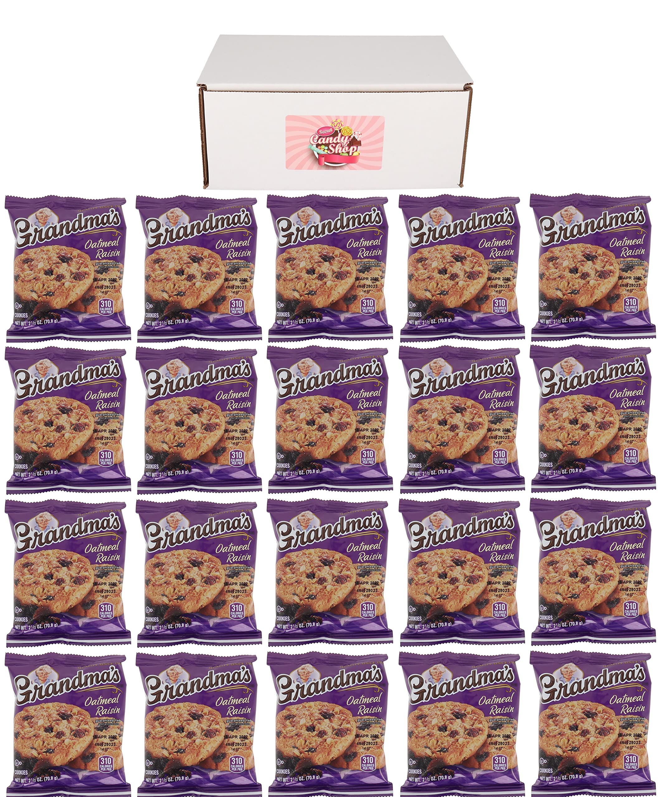SECRET CANDY SHOP Grandma's Cookies In Box (Pack of 20, Total of 40 ...