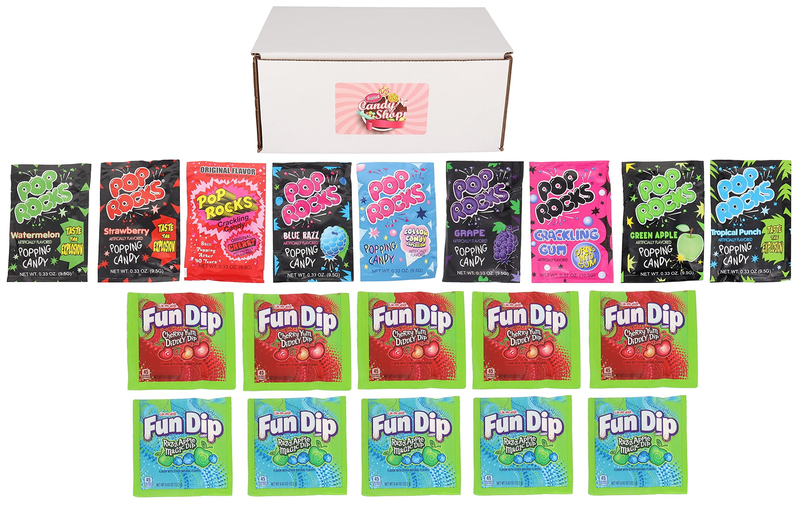SECRET CANDY SHOP Pop Rocks & Fun Dip Variety Pack of 19 - Walmart.com