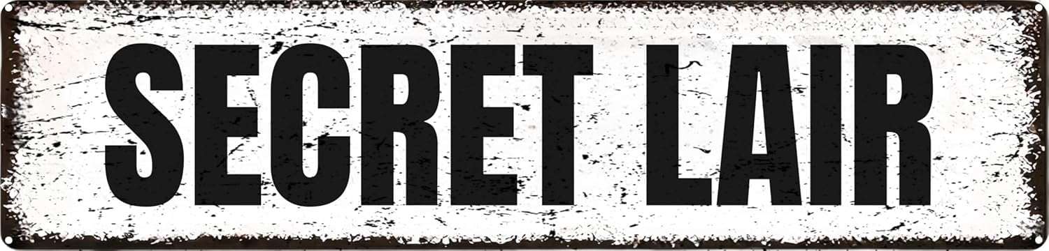 SECRET LAIR Tin Sign Christmas Decor Retro Wall Decor For Home Coffee ...