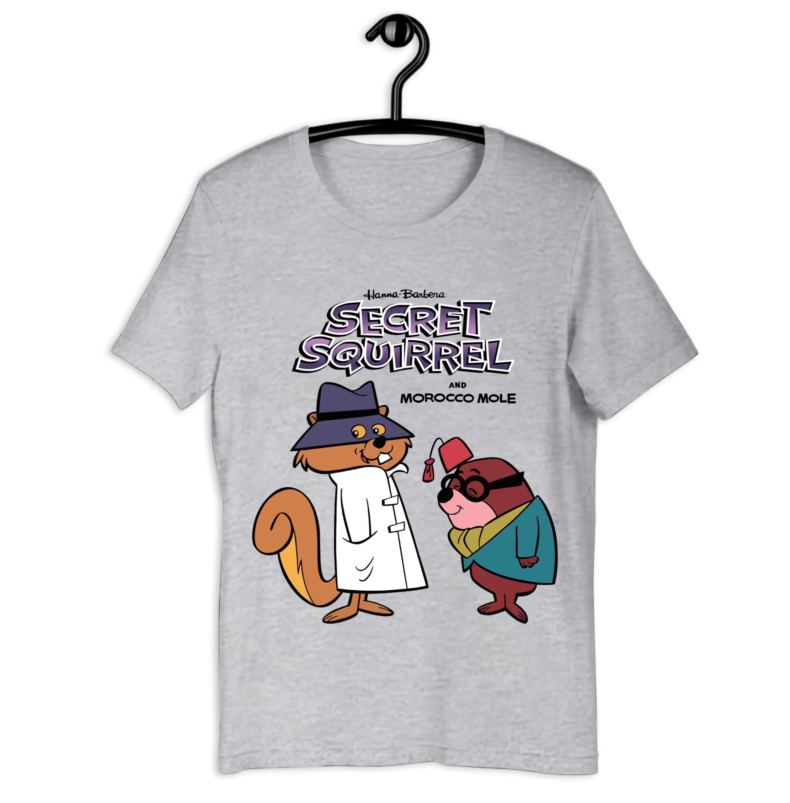 SECRET SQUIRREL & MORROCCO MOLE TEE T-SHIRT HANNA BARBERA CARTOON ...