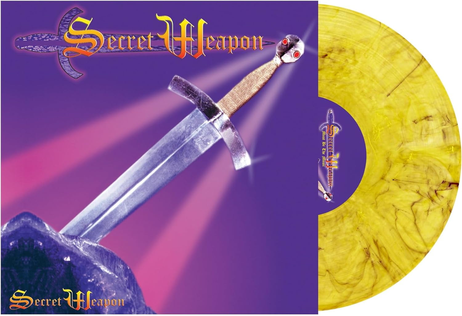 SECRET WEAPON- Must Be The Music (Clear Yellow With Purple Swirl Vinyl ...