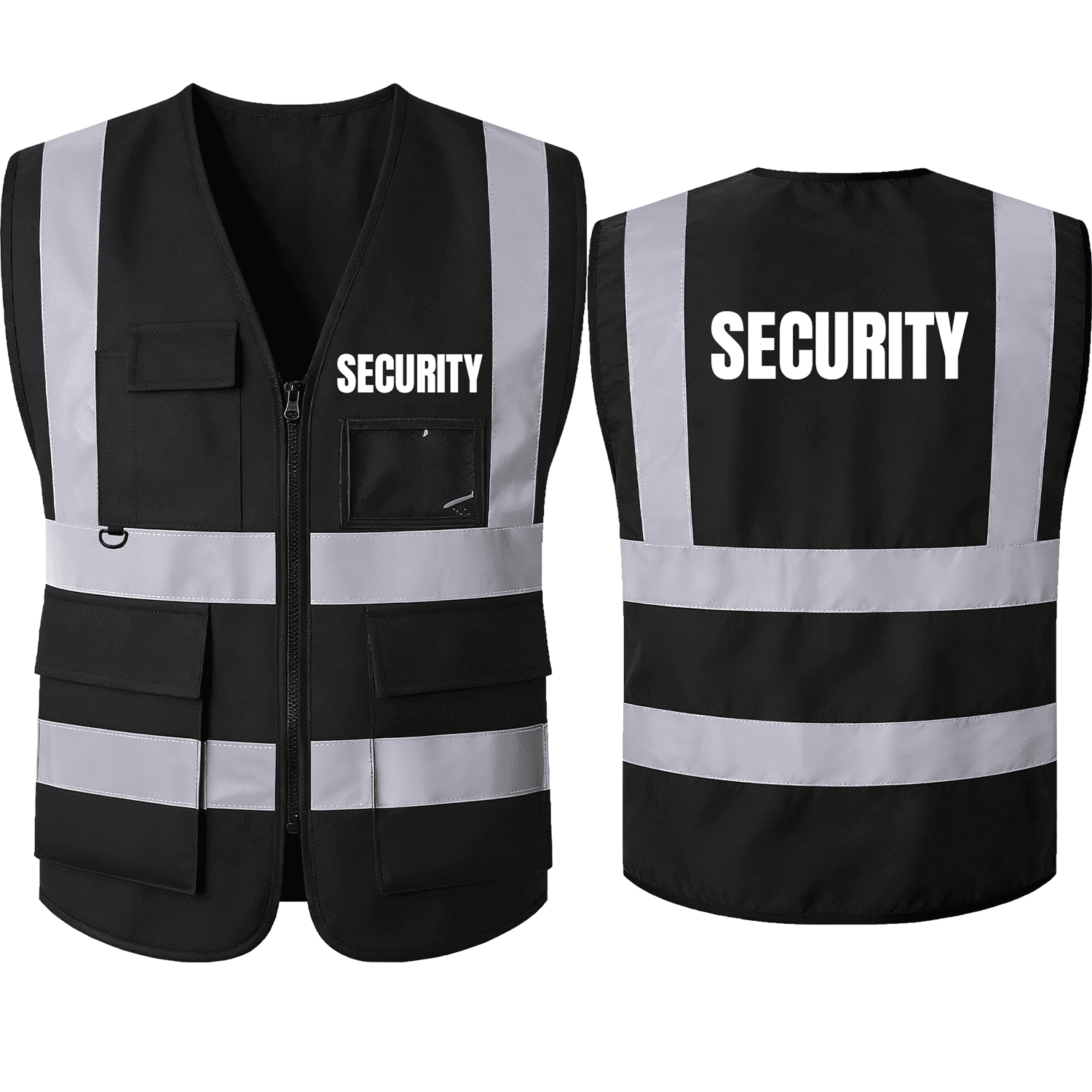 Safety Vest for Security Guards High Visibility Reflective Security ...