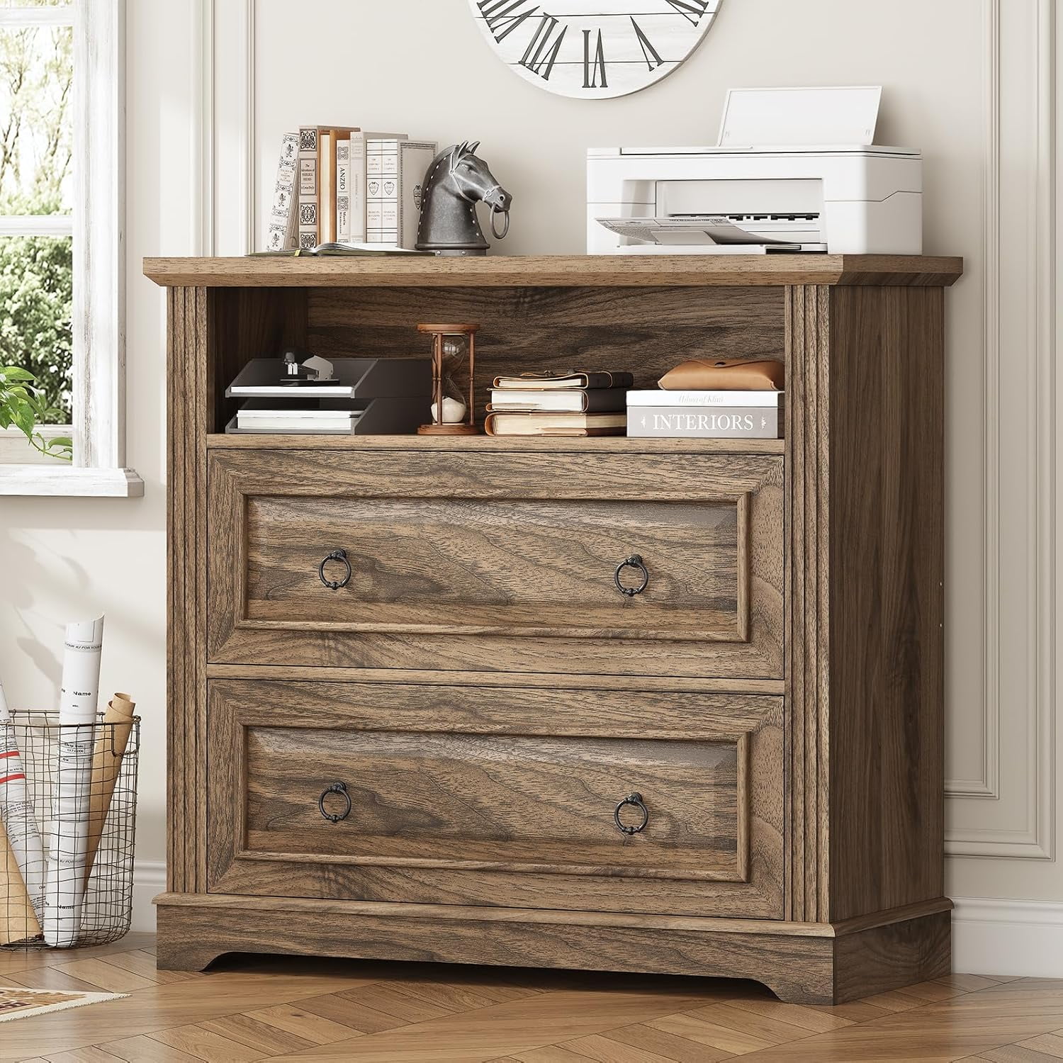 SEDETA 2 Drawer File Cabinet, Filing Cabinet Fits Letter, Legal, A4 ...