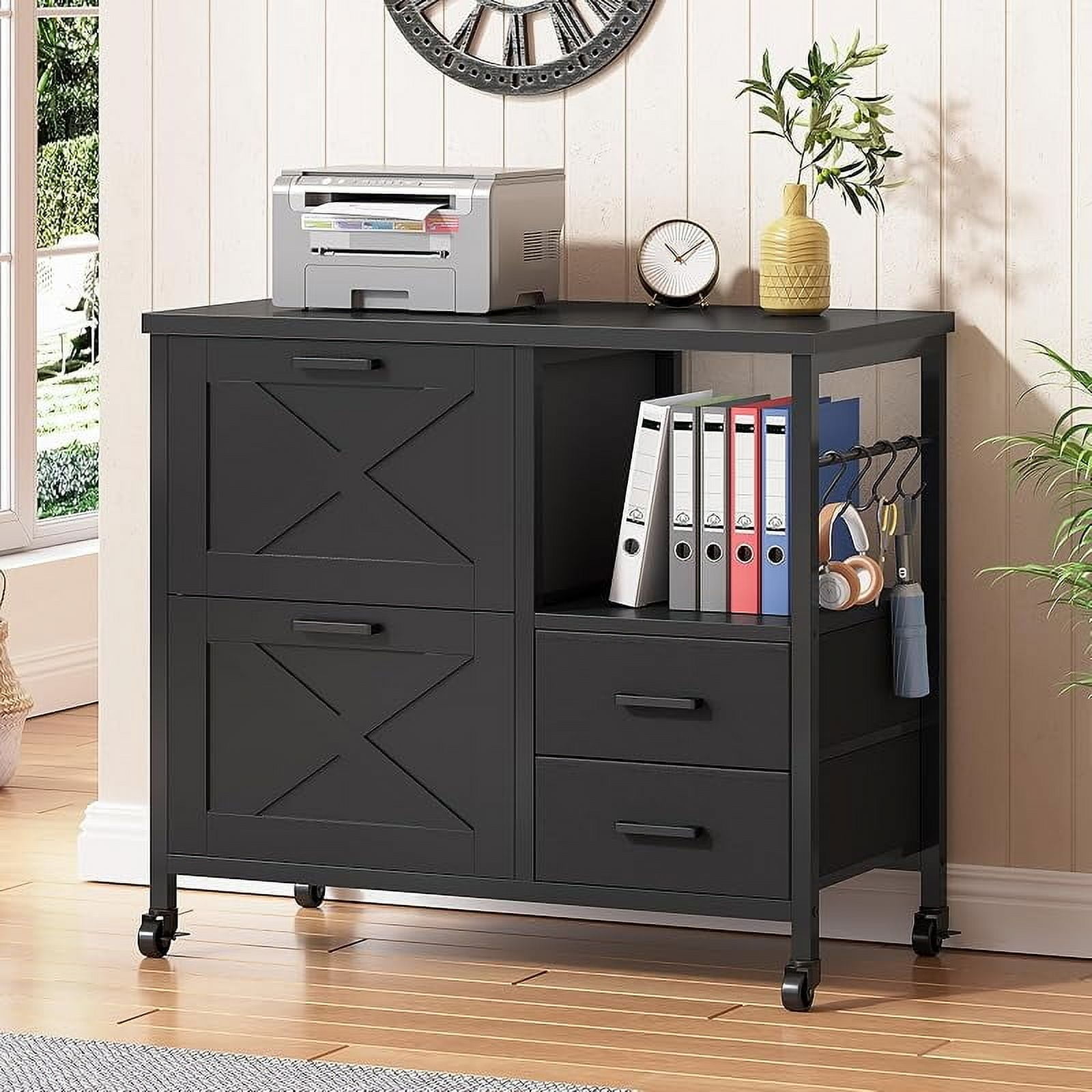SEDETA 4 Drawers Filing Cabinet, File Cabinet for Home Office fits ...