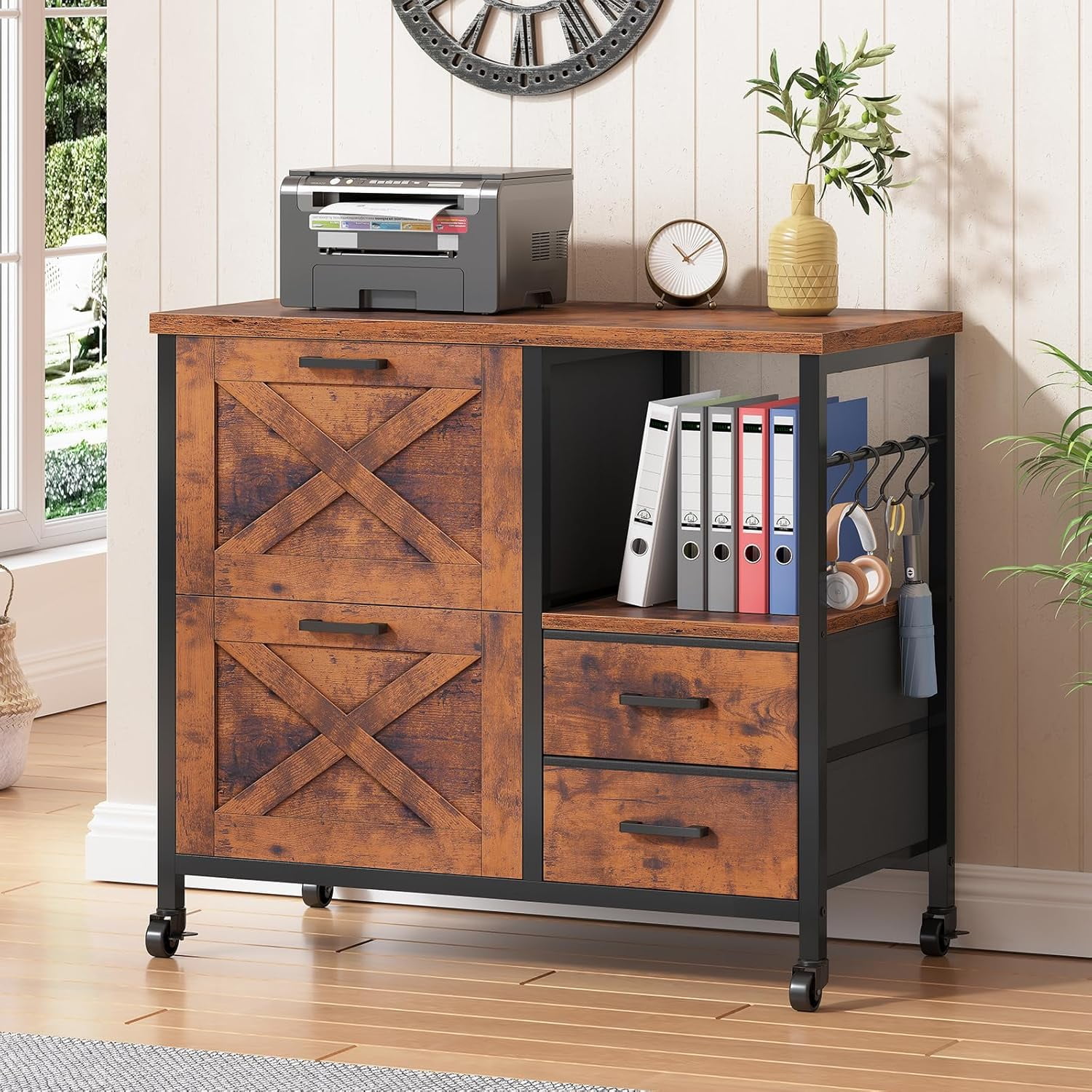 SEDETA 4 Drawers Filing Cabinet, File Cabinet for Home Office fits ...