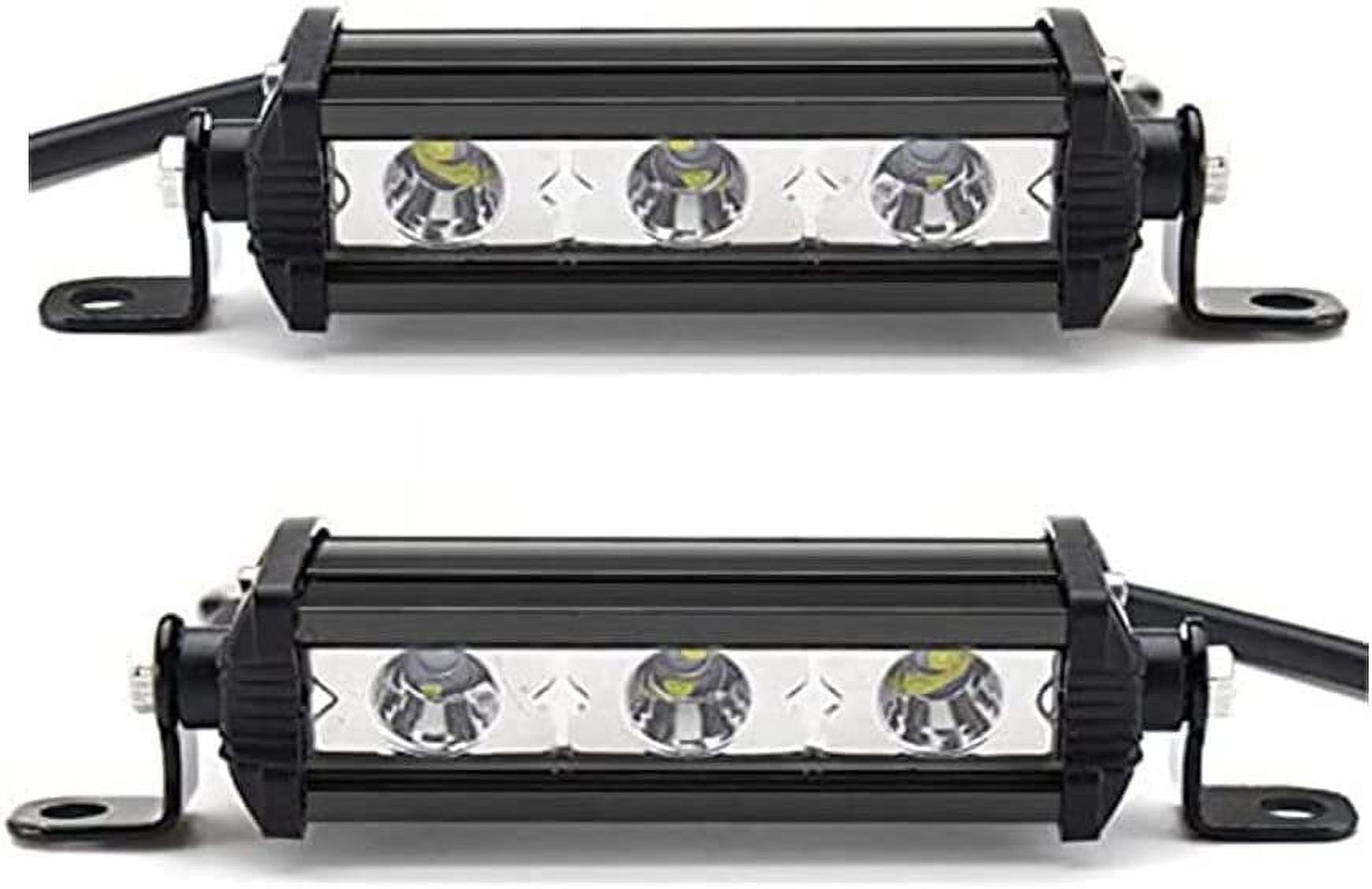 SEDLAV 2PCS 4 Inch 15W Single Row LED Light Bar Low Profile Ultra Thin ...