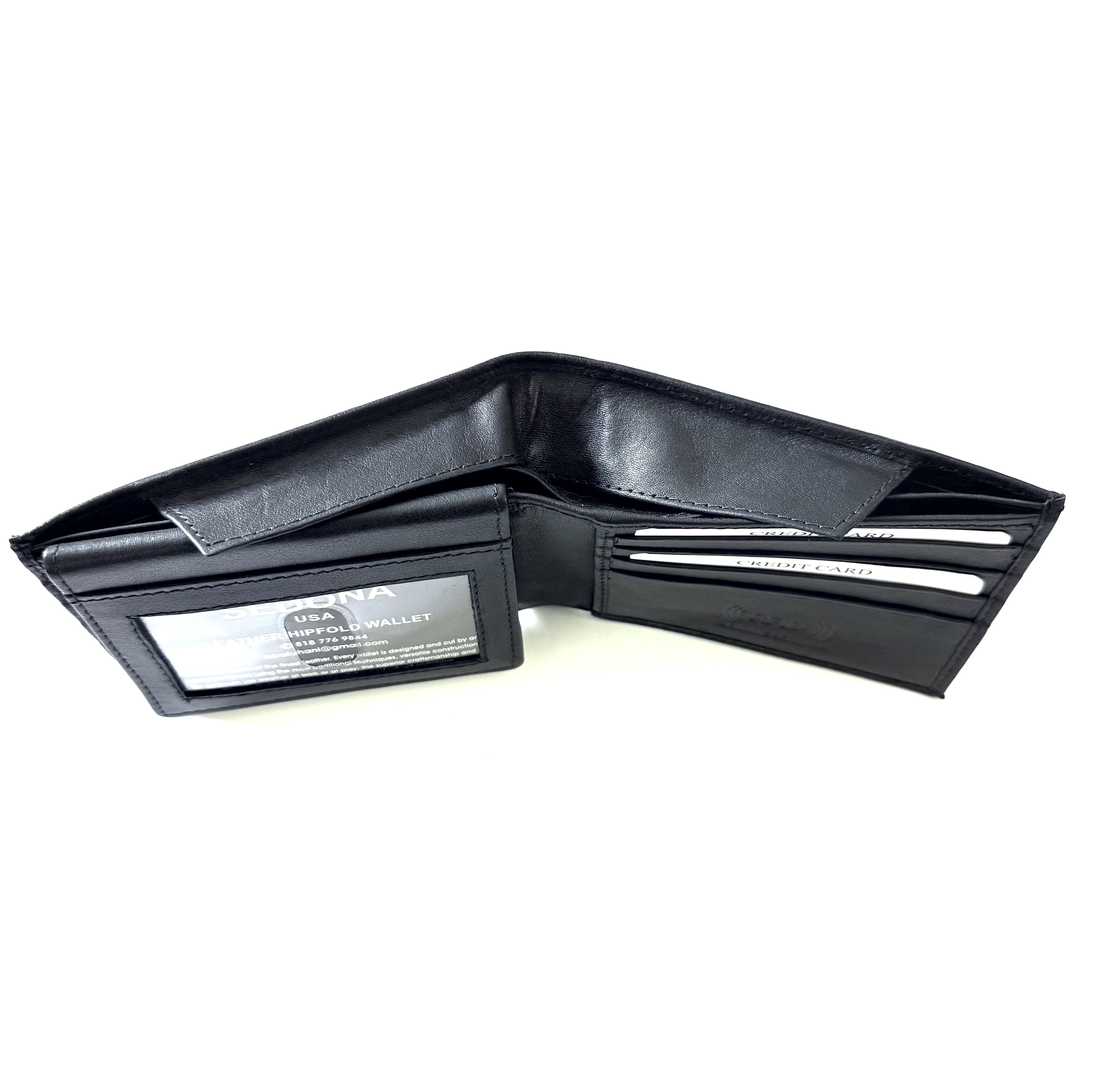 SEDONA® BIFOLD LEATHER WALLET WITH HIDDEN CASH COMPARTMENT - Walmart.com