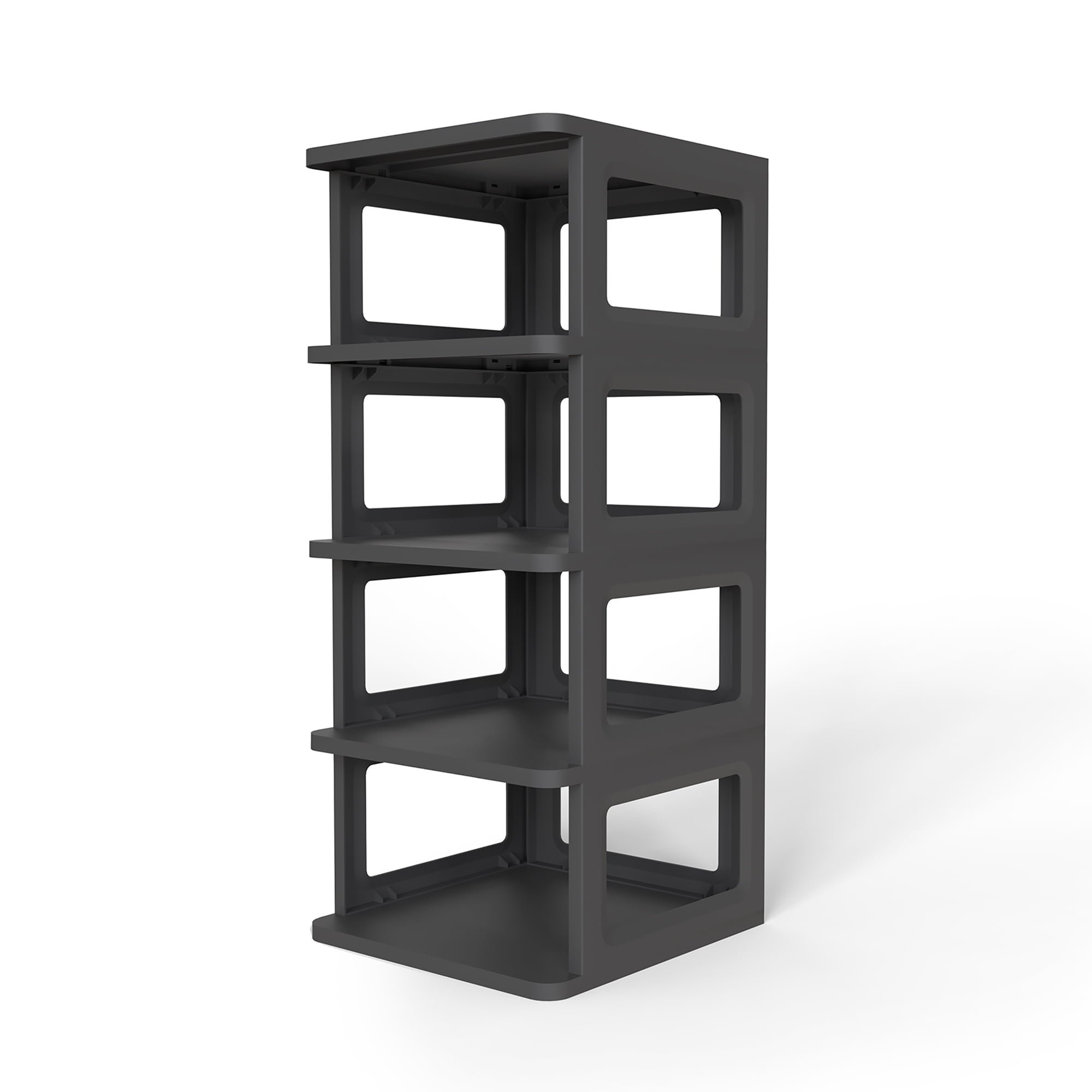 SEE SPRING Plastic Shoe Shelf Stackable Combination Shoe Rack Storage ...