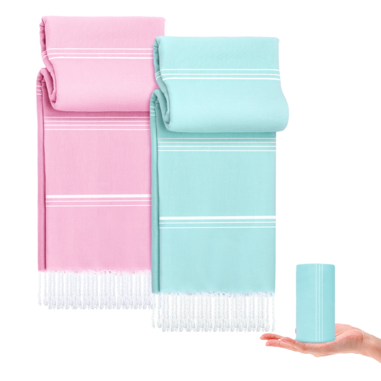 SEEBOTTLE Extra Large Turkish Beach Towel, 100% Cotton, Quick Dry, for ...