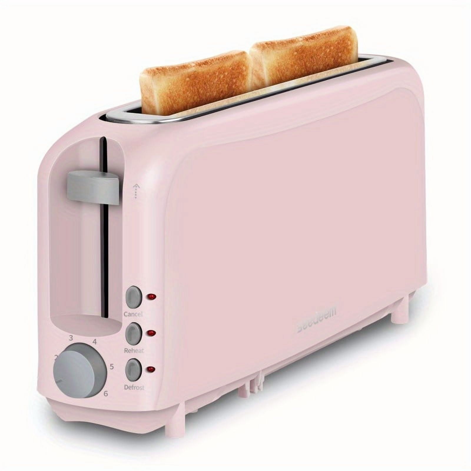 SEEDDEEM 2-Slice Slim Toaster - 6 Shade Settings with Reheat/Defrost ...