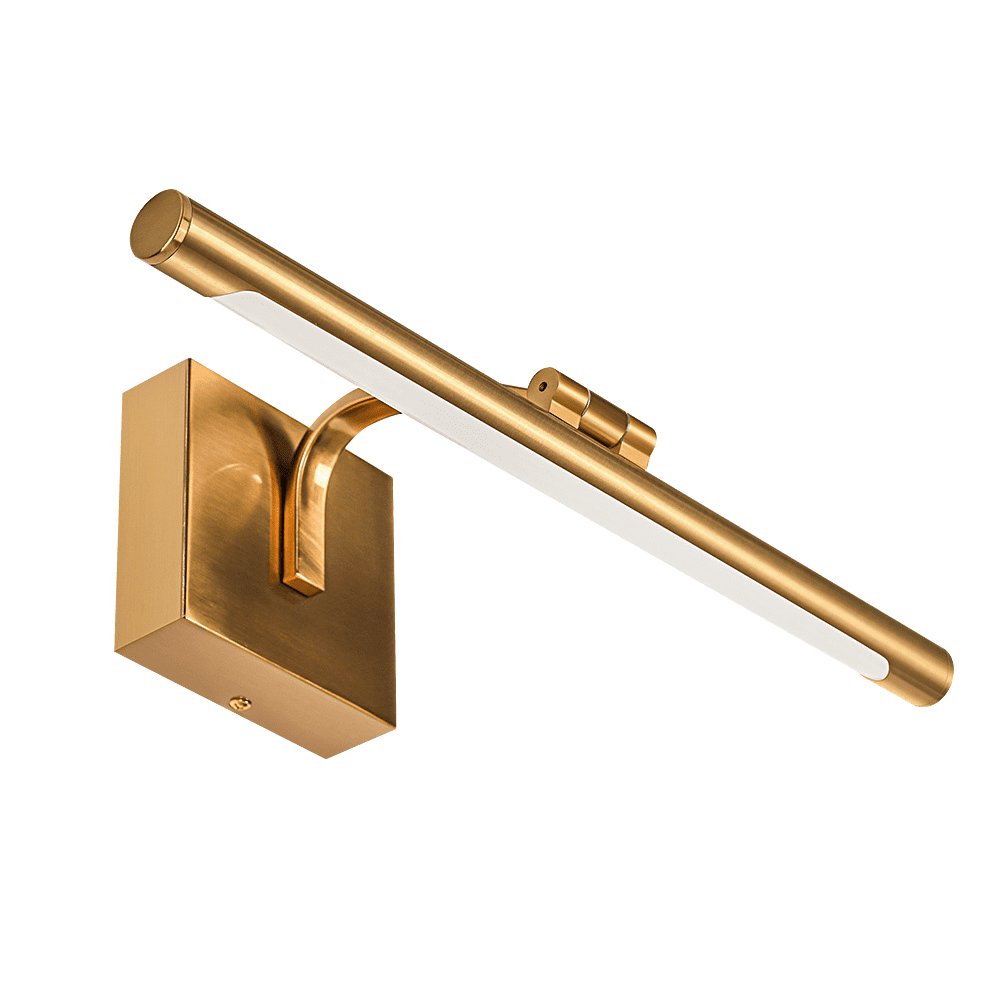 SEEDIQ 15.7 inch LED Wall Lights for Living Room Bedroom Gold Brass ...