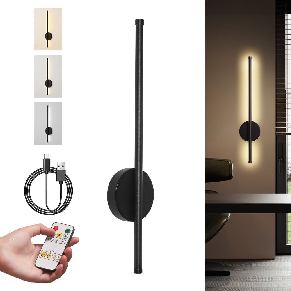 SEEDIQ Battery Operated Wall Sconce, Wireless LED Wall Lights with ...