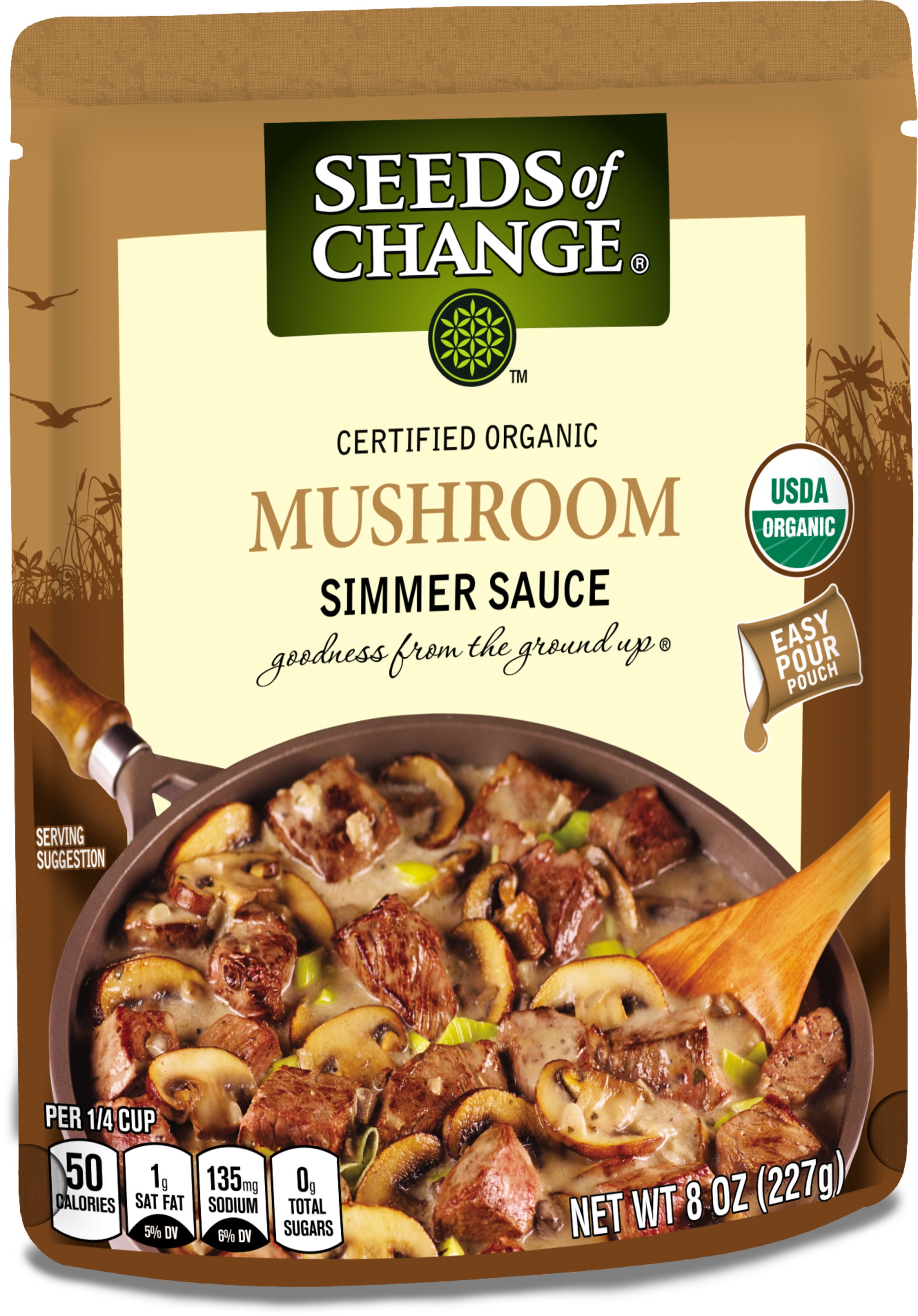 SEEDS OF CHANGE Mushroom Simmer Sauce, 8.0oz - Walmart.com