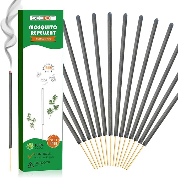SEEKBIT Mosquito Repellent Outdoor Patio, 2X Thicker Natural Mosquito ...
