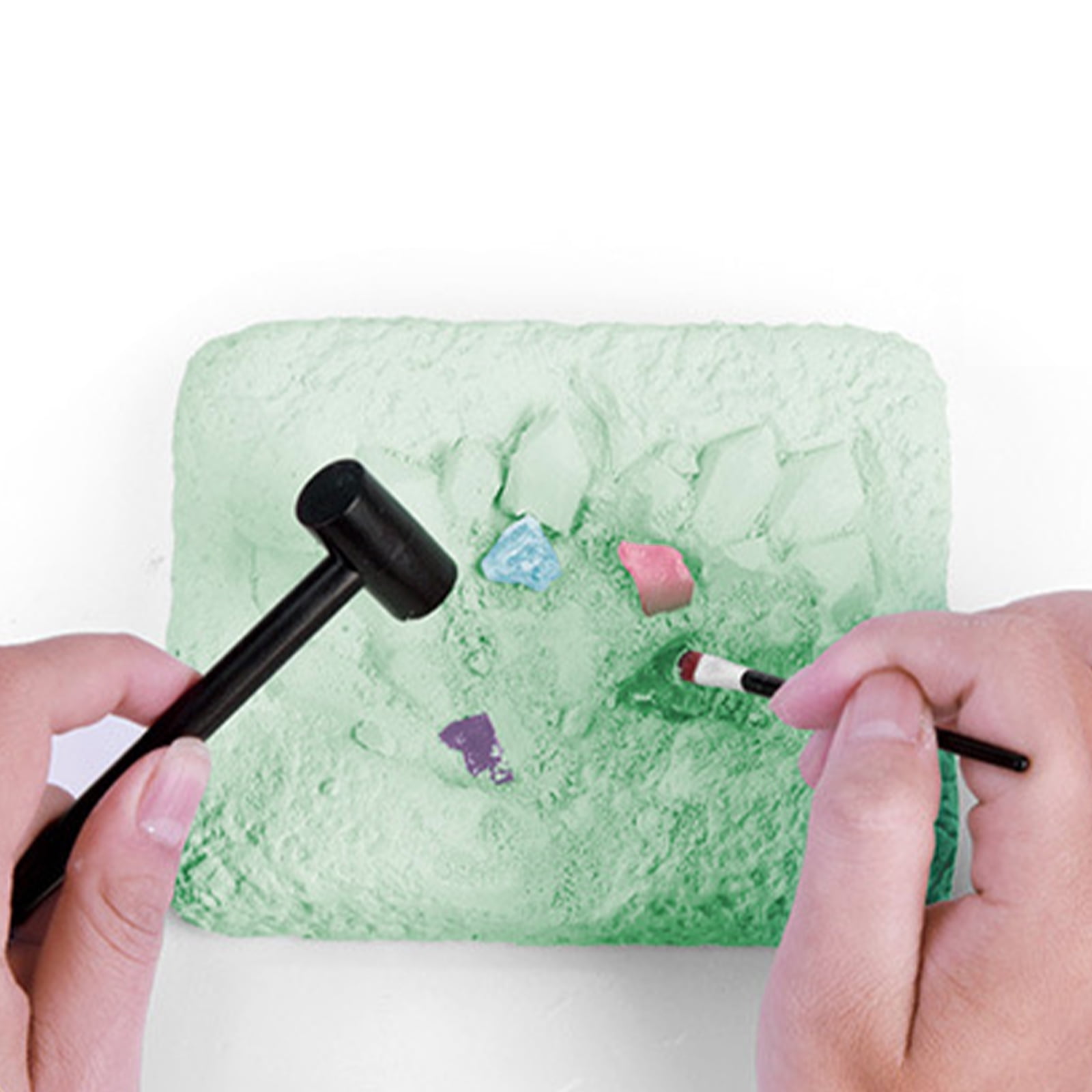 SEEKFUNNING Gemstone Dig Kit - Excavation Gem Kit with 10 Real ...