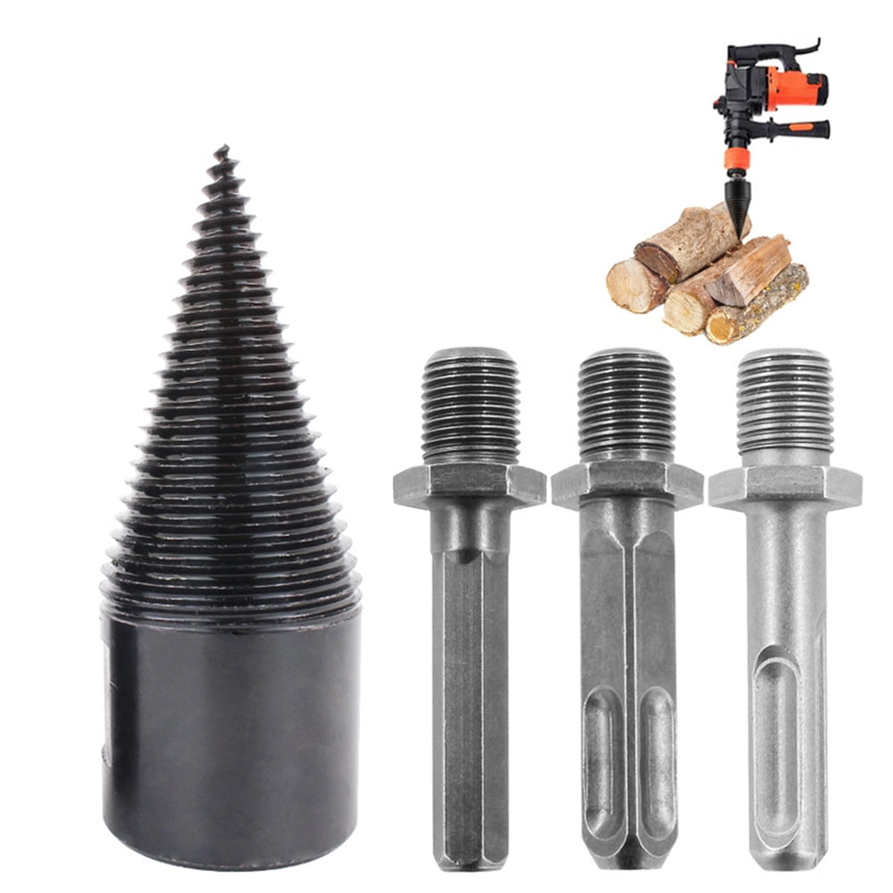 SEEKFUNNING Wood Log Splitter Drill Bit, 1.26Inch Removable Wood ...