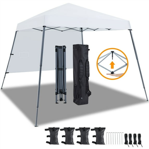 SEEKOL 10×10FT Portable Instant Shelter Tent with 1 Sun Shade Wall, Pop-Up Gazebo Canopy Tent ...