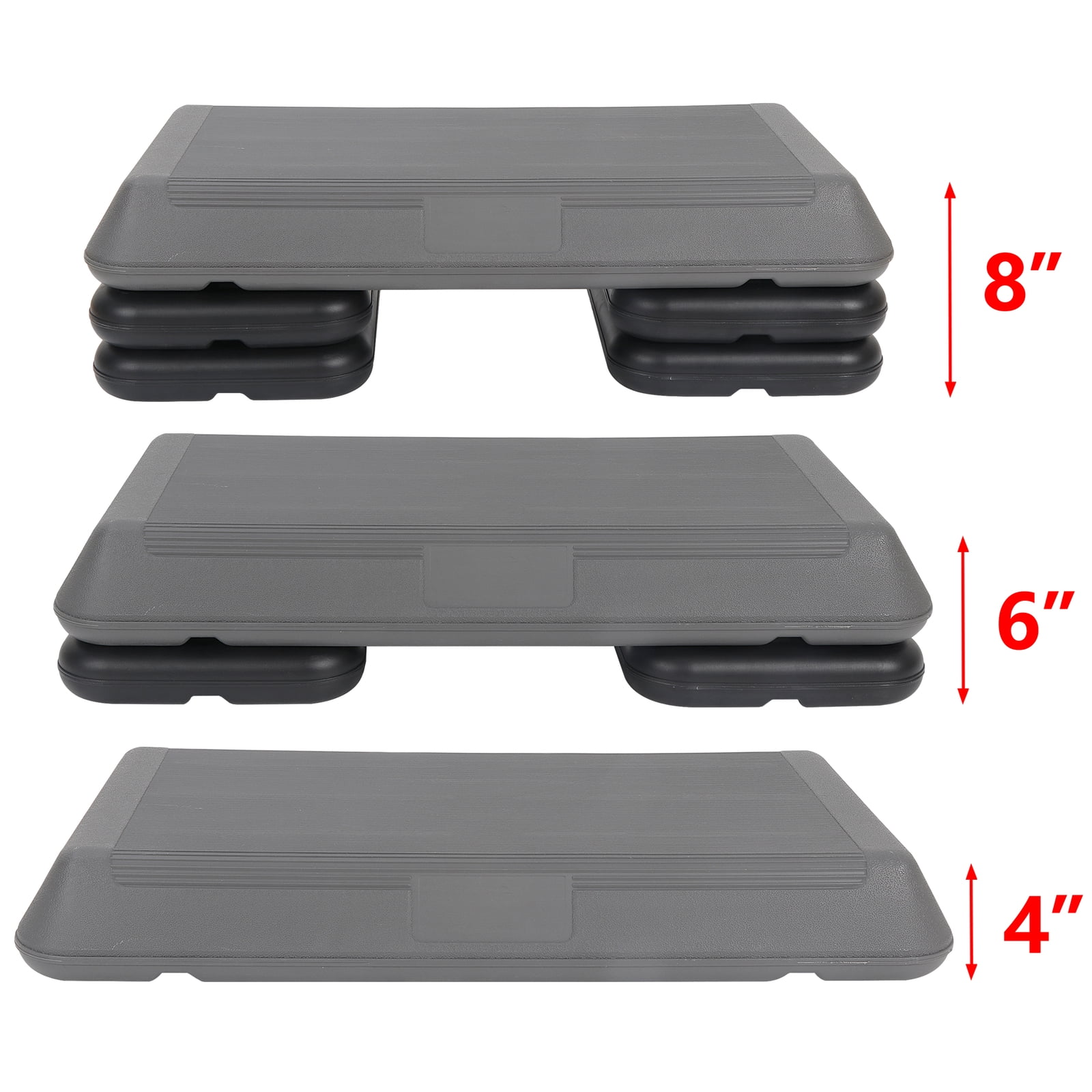 SEEKOL Aerobic Step Platform with 4 Risers, Adjustable Height Exercise ...