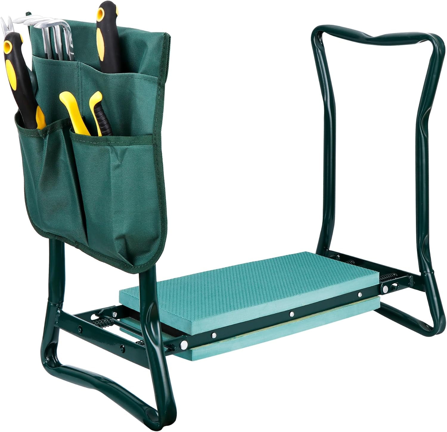 SEEKOL Folding Garden Kneeler Seat Bench Stool wIth Soft Kneeling Pad ...