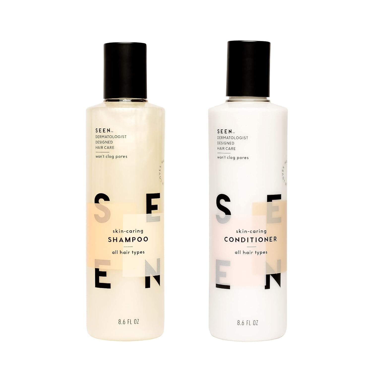 SEEN Shampoo & Conditioner Bundle - Scented, Non-Comedogenic & Sulfate ...