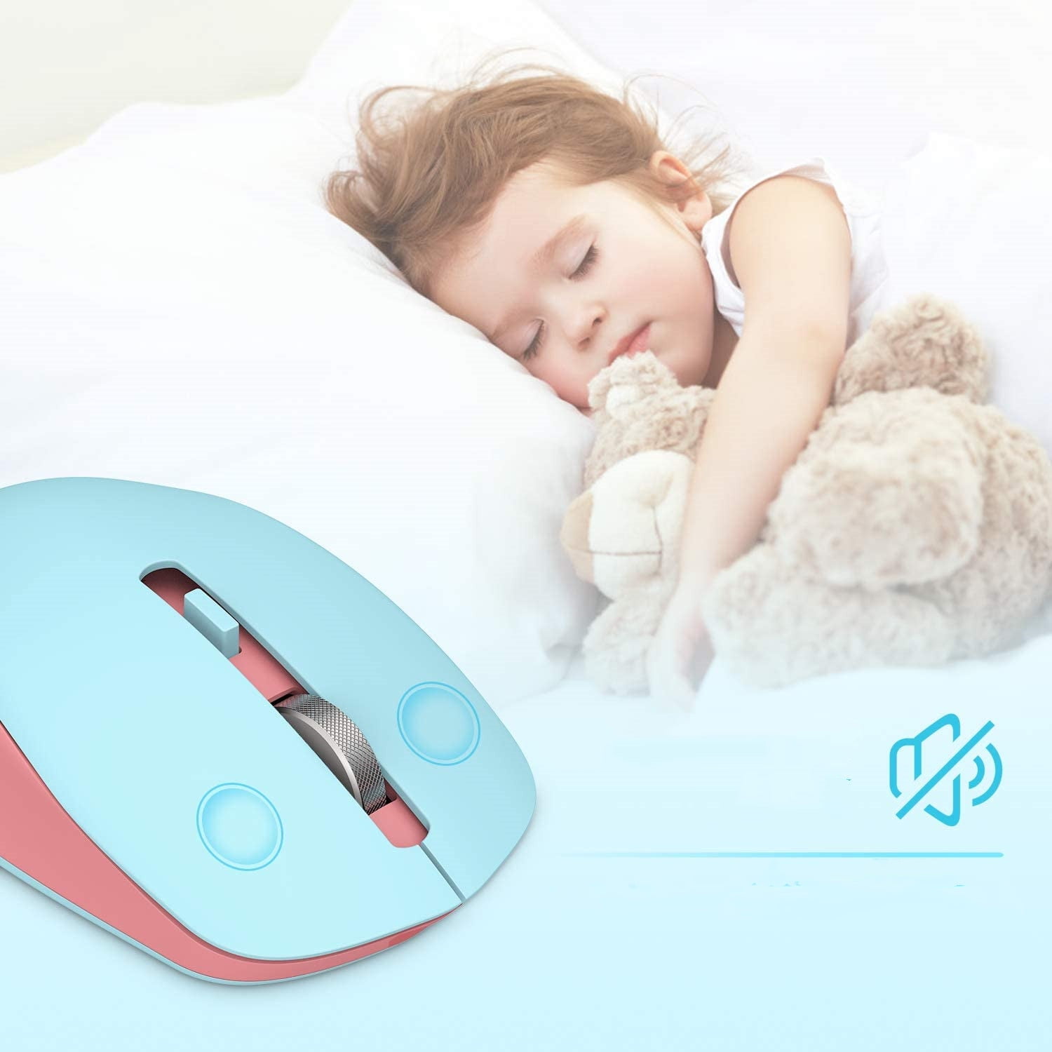 SEENDA Small Wireless Mouse, 2.4G, Silent, Compatible with MAC Laptop ...