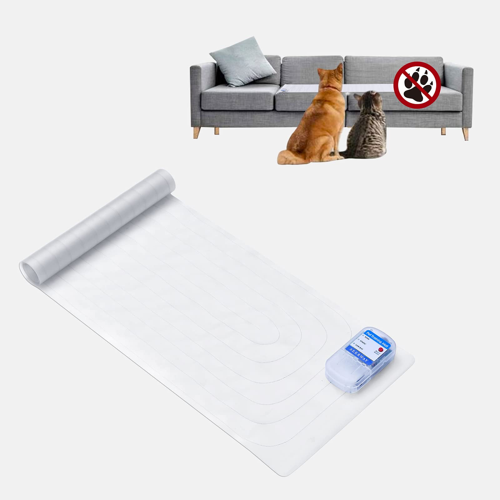 SEERWAY Scat Pet Shock Mat Indoor, ATT1Safe Shock Pads for Dogs and ...