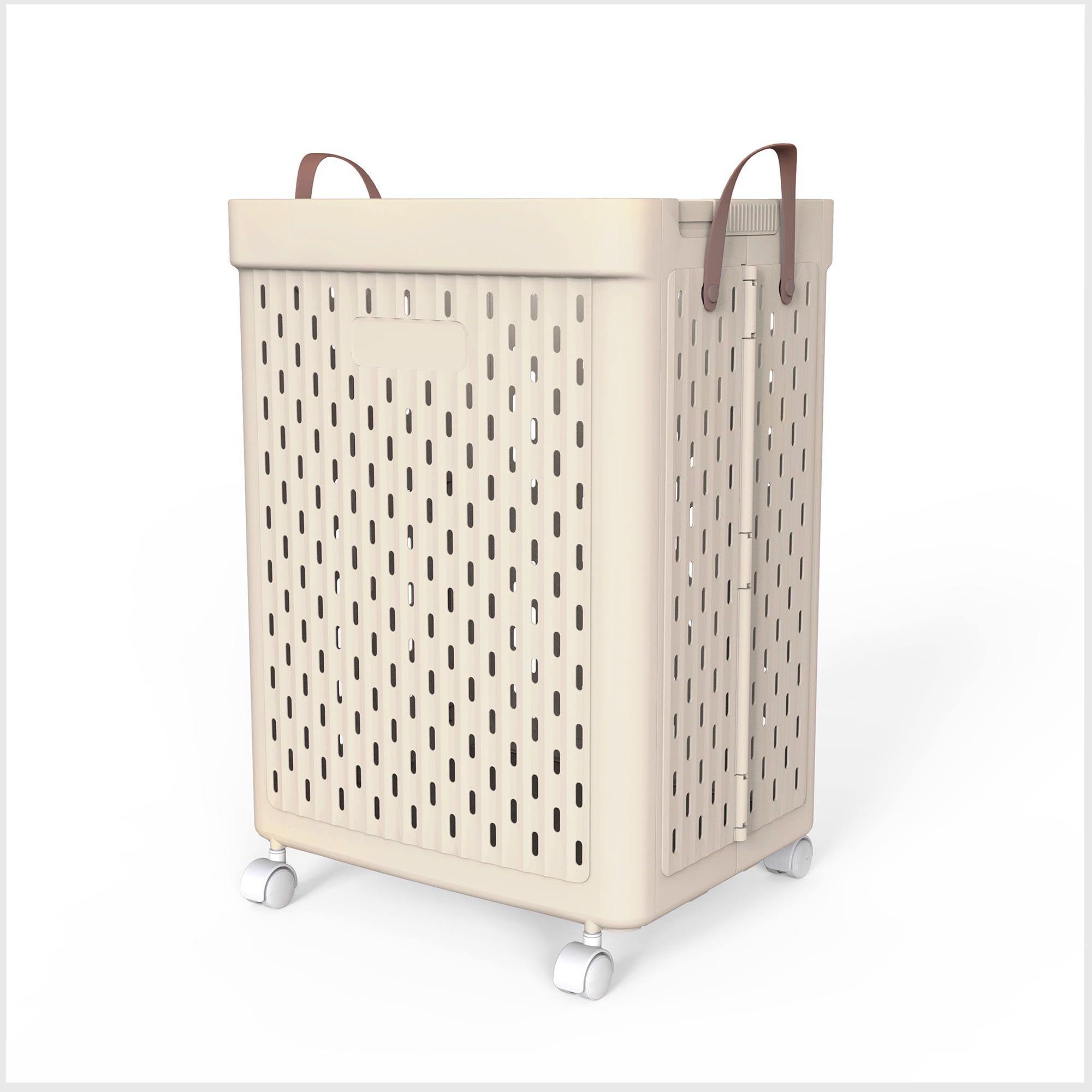 SEE SPRING 15 Gallon Collapsible Plastic Laundry Basket, 13.3x12.2x21.6 ...